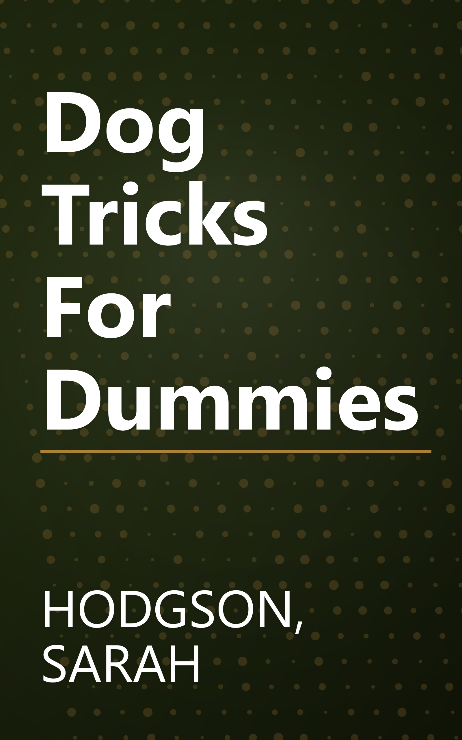 Dog Tricks For Dummies book cover