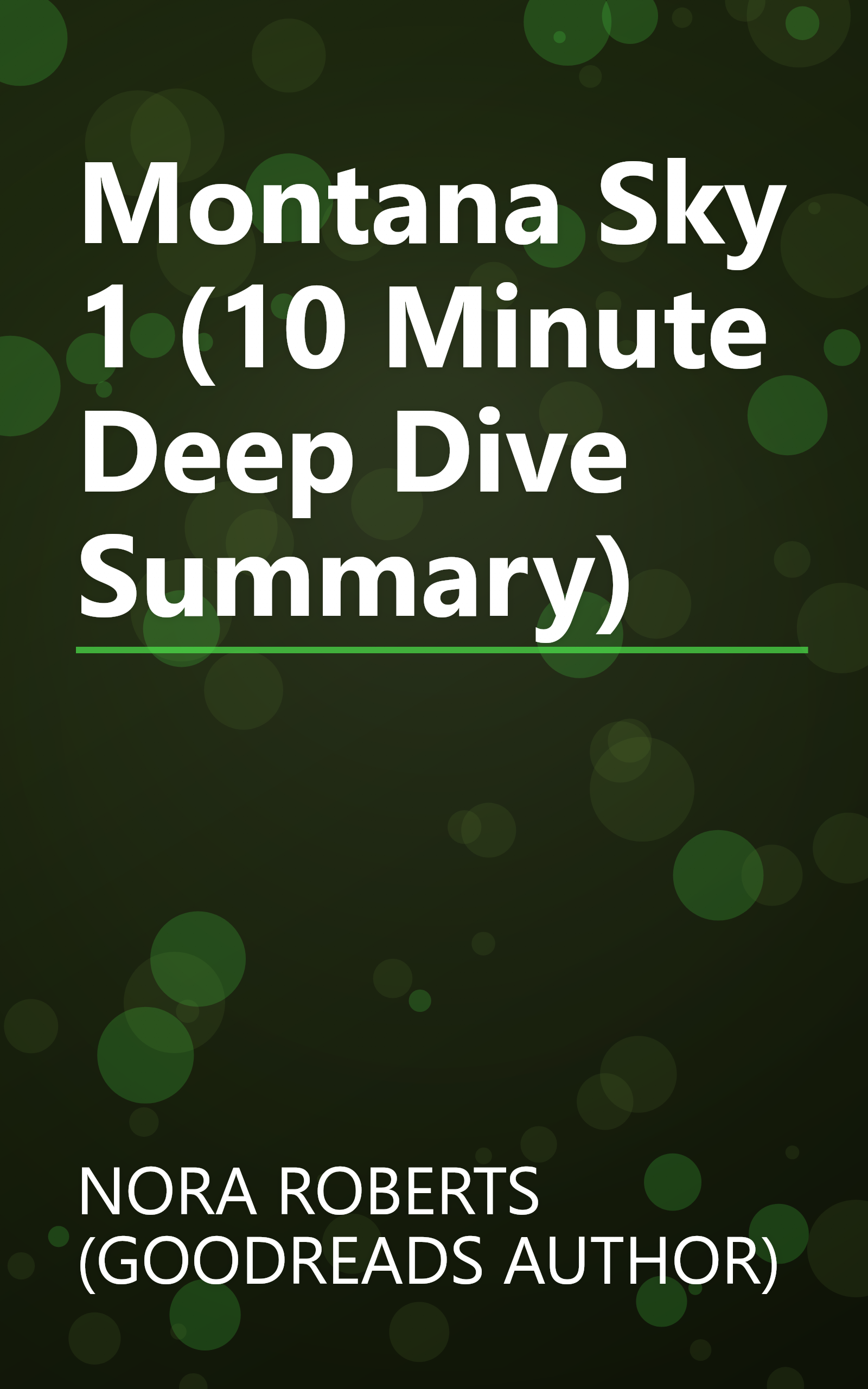 Montana Sky 1 (10 Minute   Deep Dive Summary) book cover