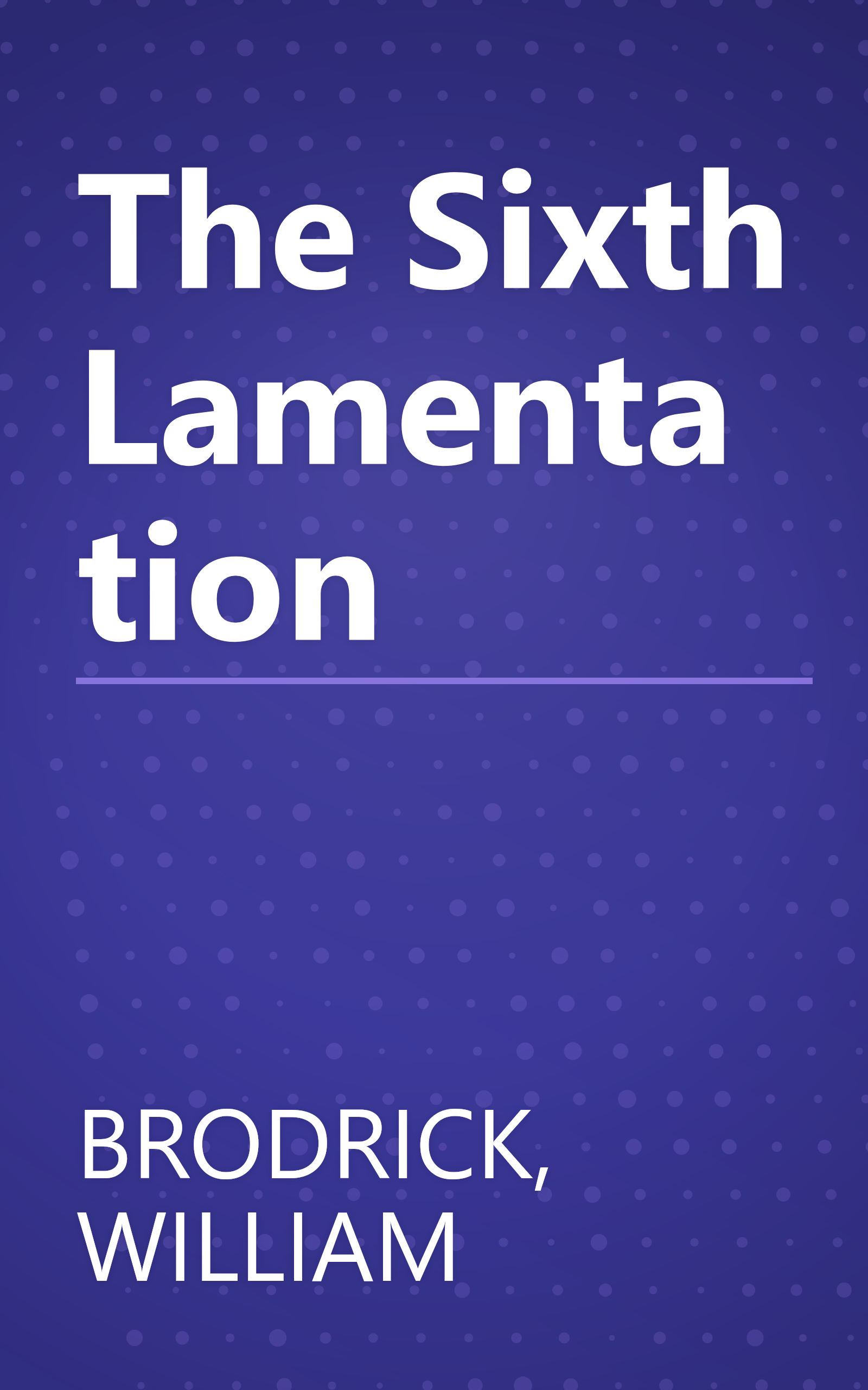 The Sixth Lamentation book cover