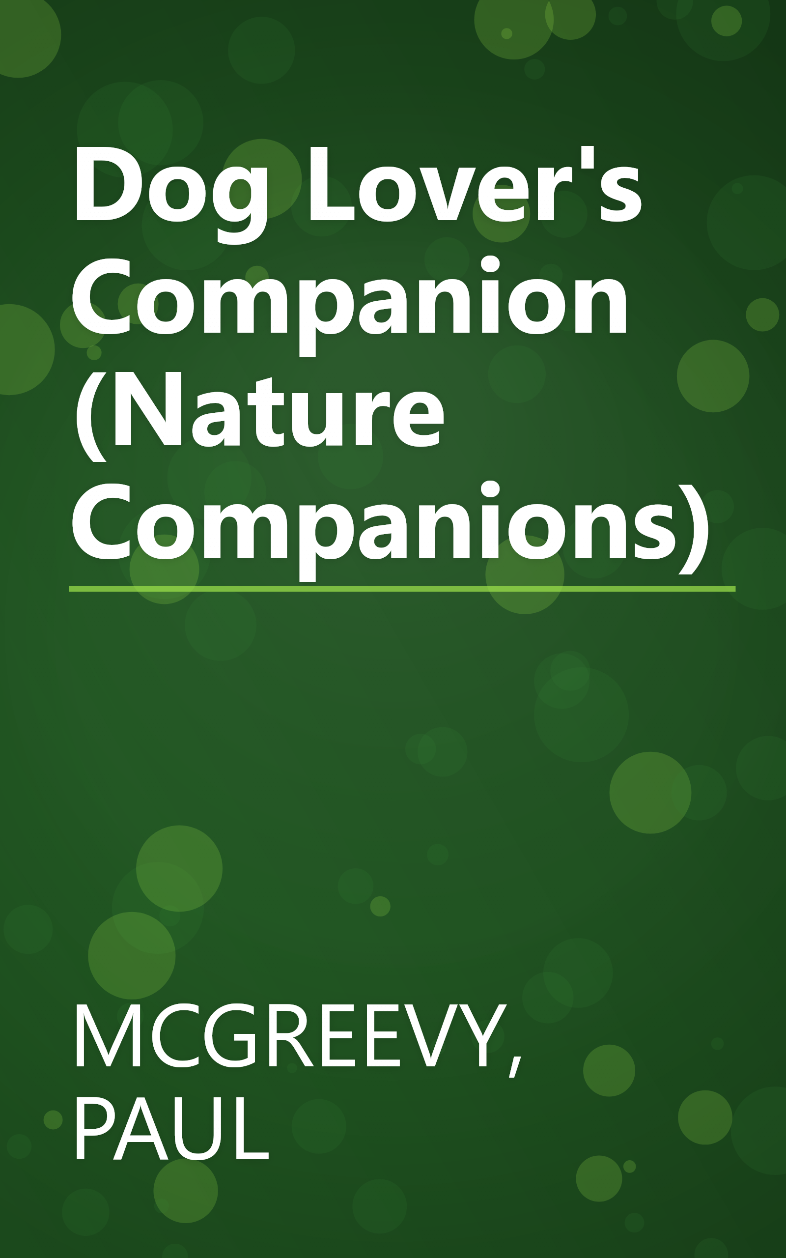 Dog Lover's Companion (Nature Companions) book cover