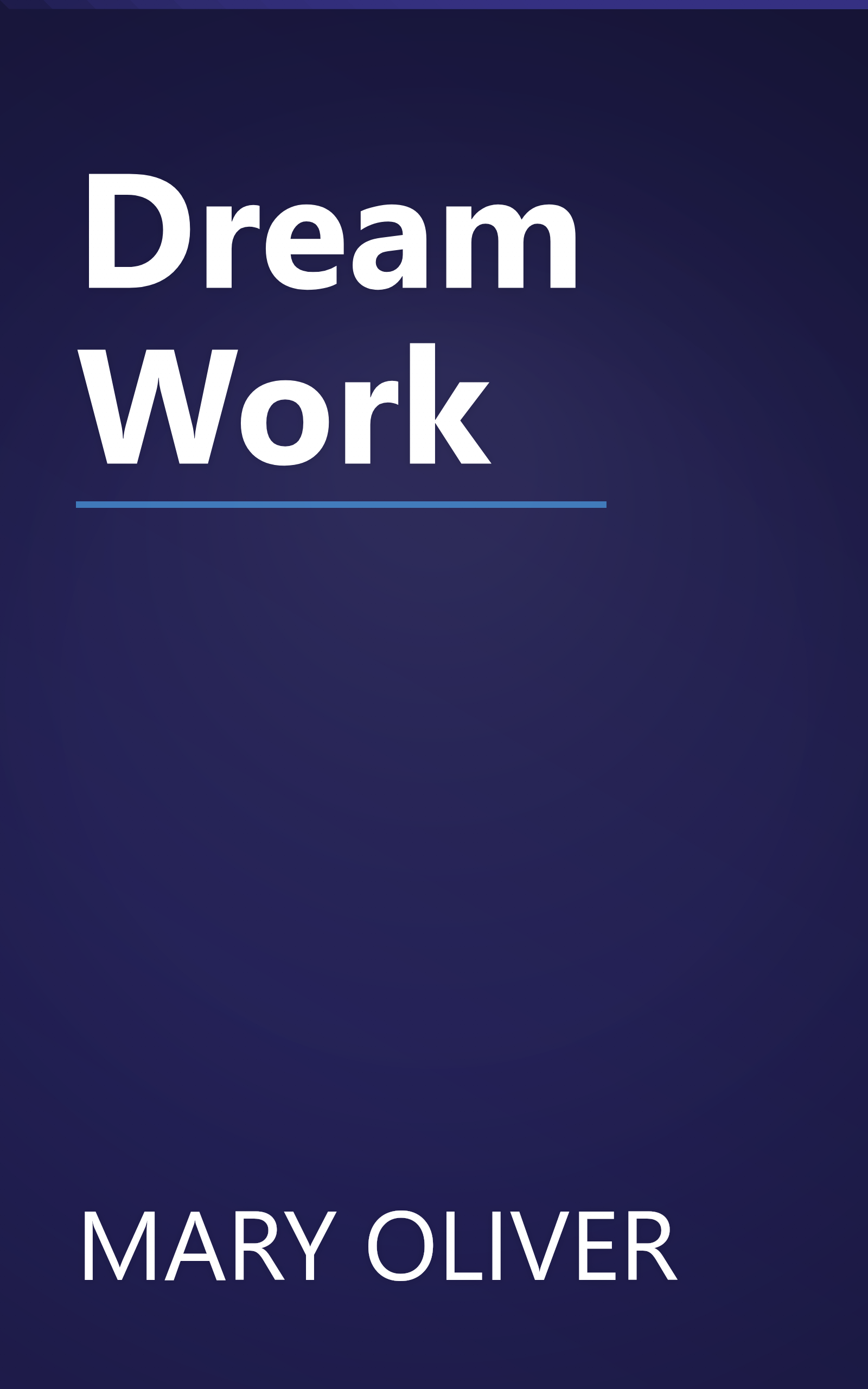 Dream Work book cover