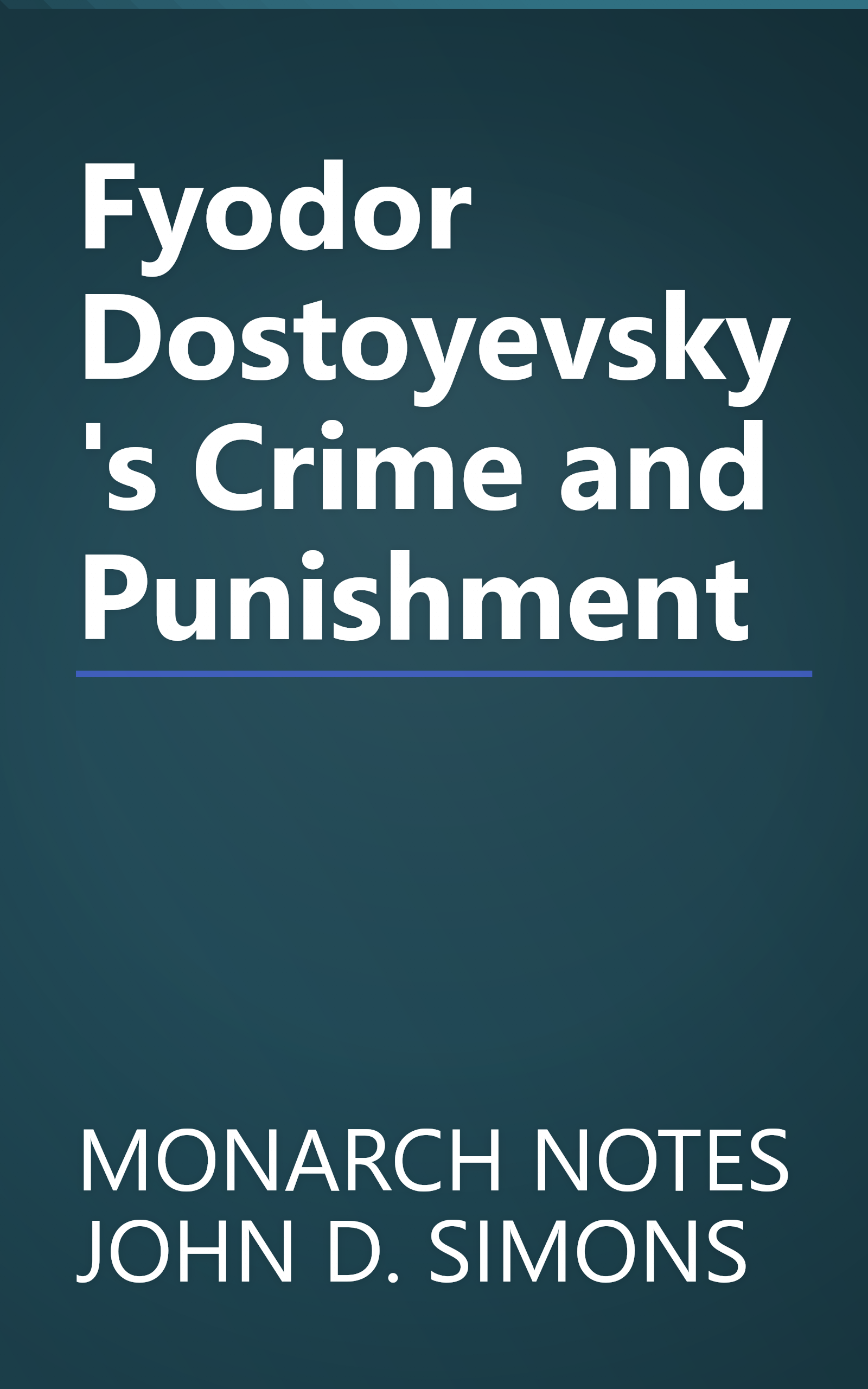 Fyodor Dostoyevsky's Crime and Punishment book cover