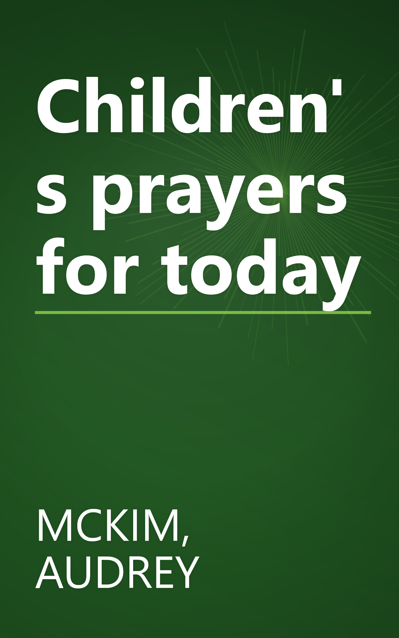 Children's prayers for today book cover