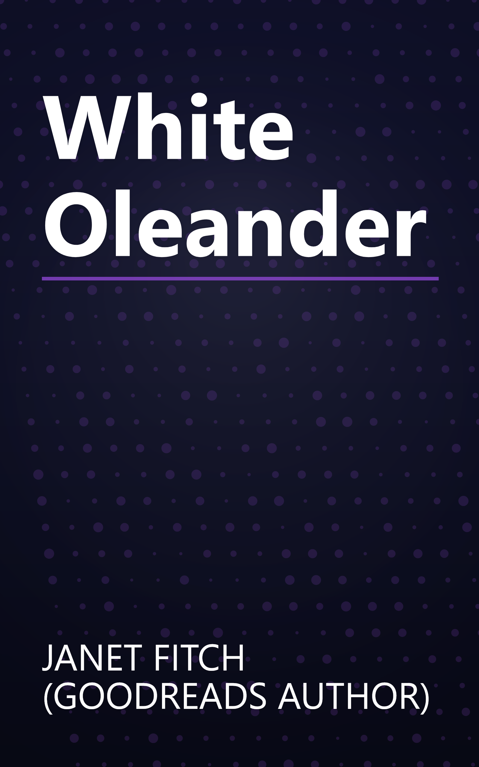 White Oleander book cover
