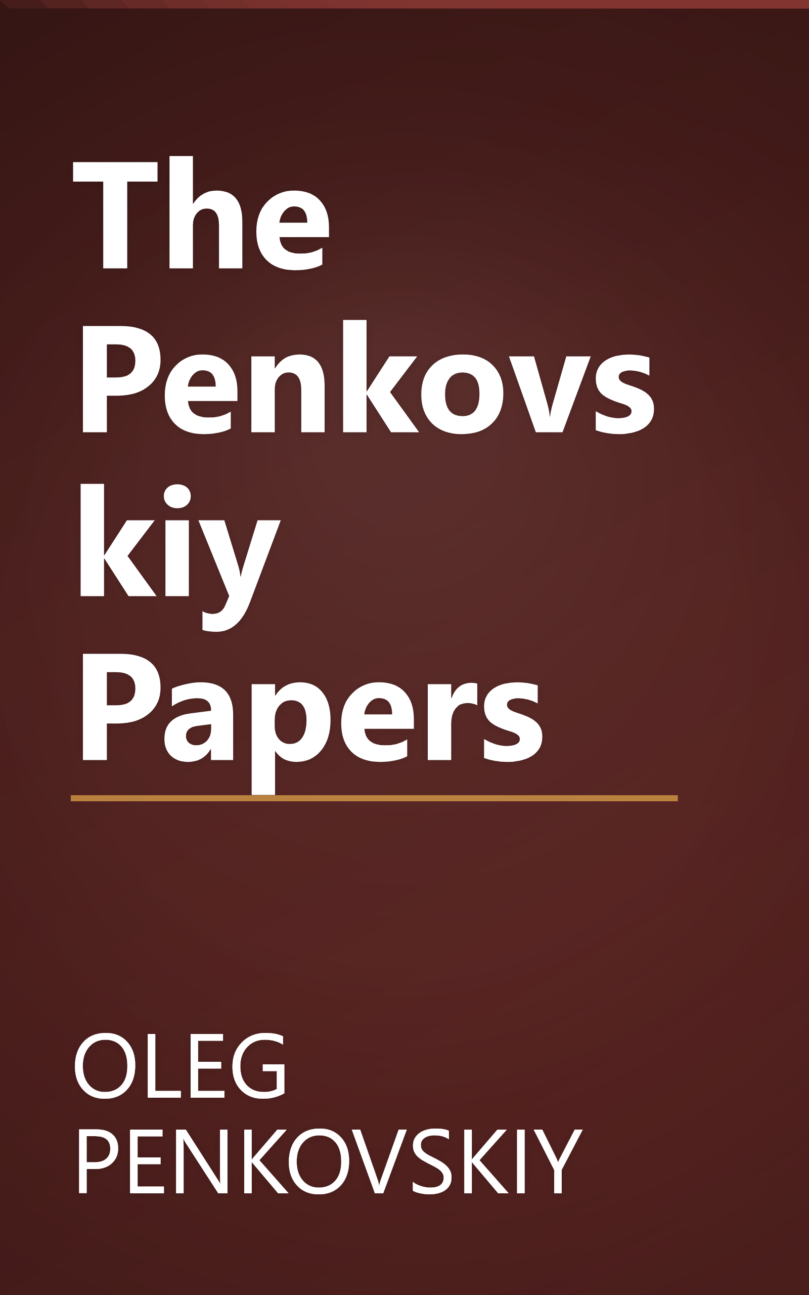 The Penkovskiy Papers book cover