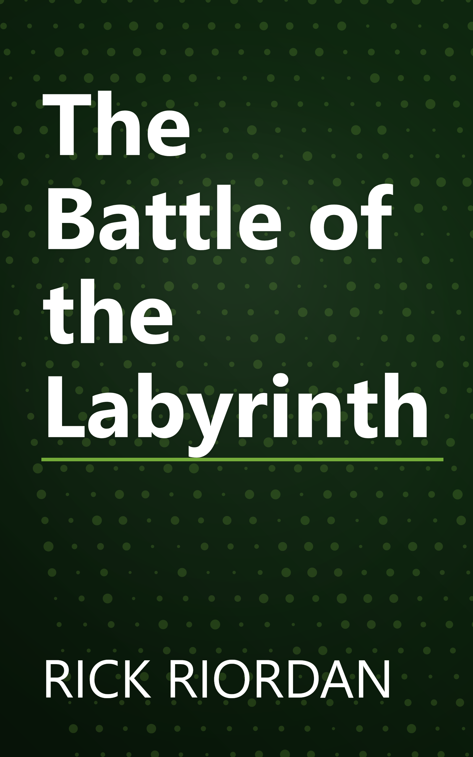 The Battle of the Labyrinth book cover