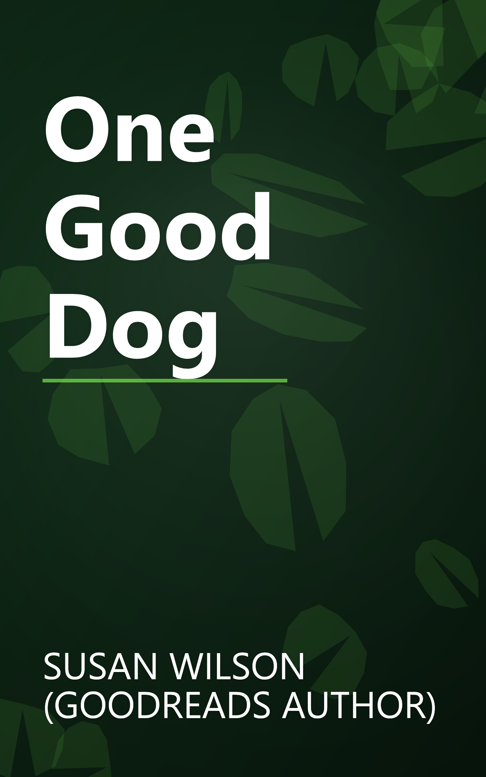 One Good Dog book cover