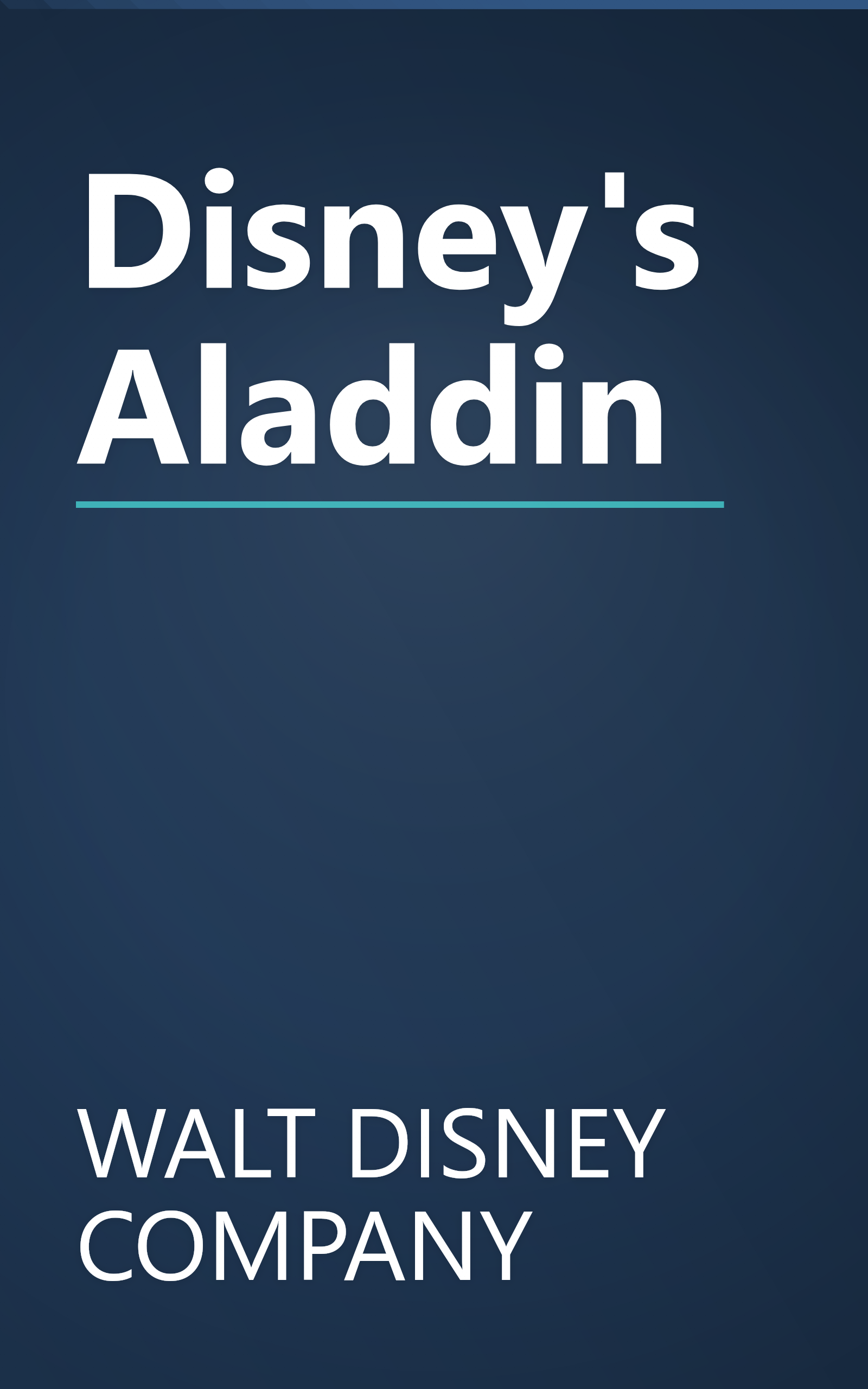Disney's Aladdin book cover