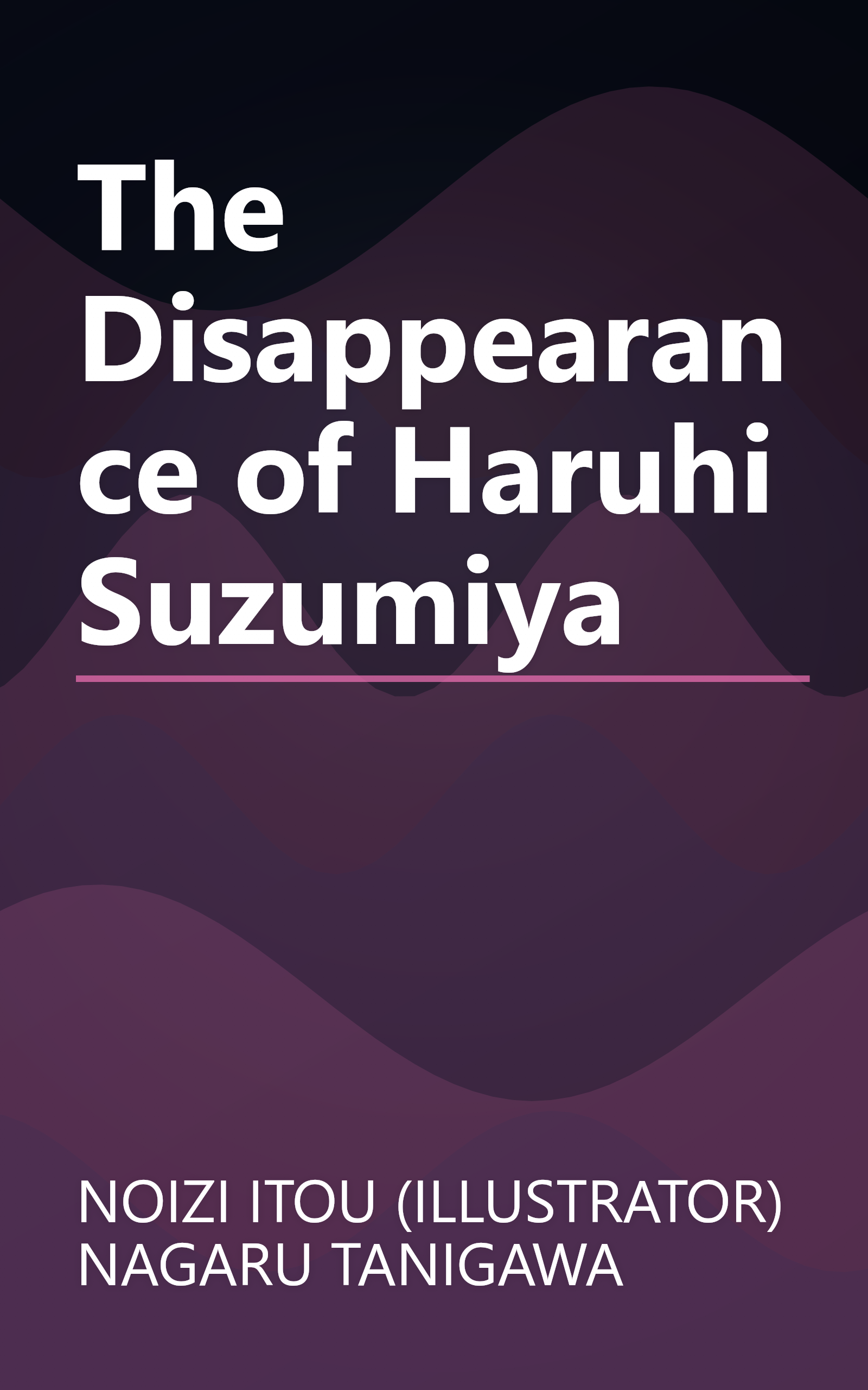 The Disappearance of Haruhi Suzumiya book cover