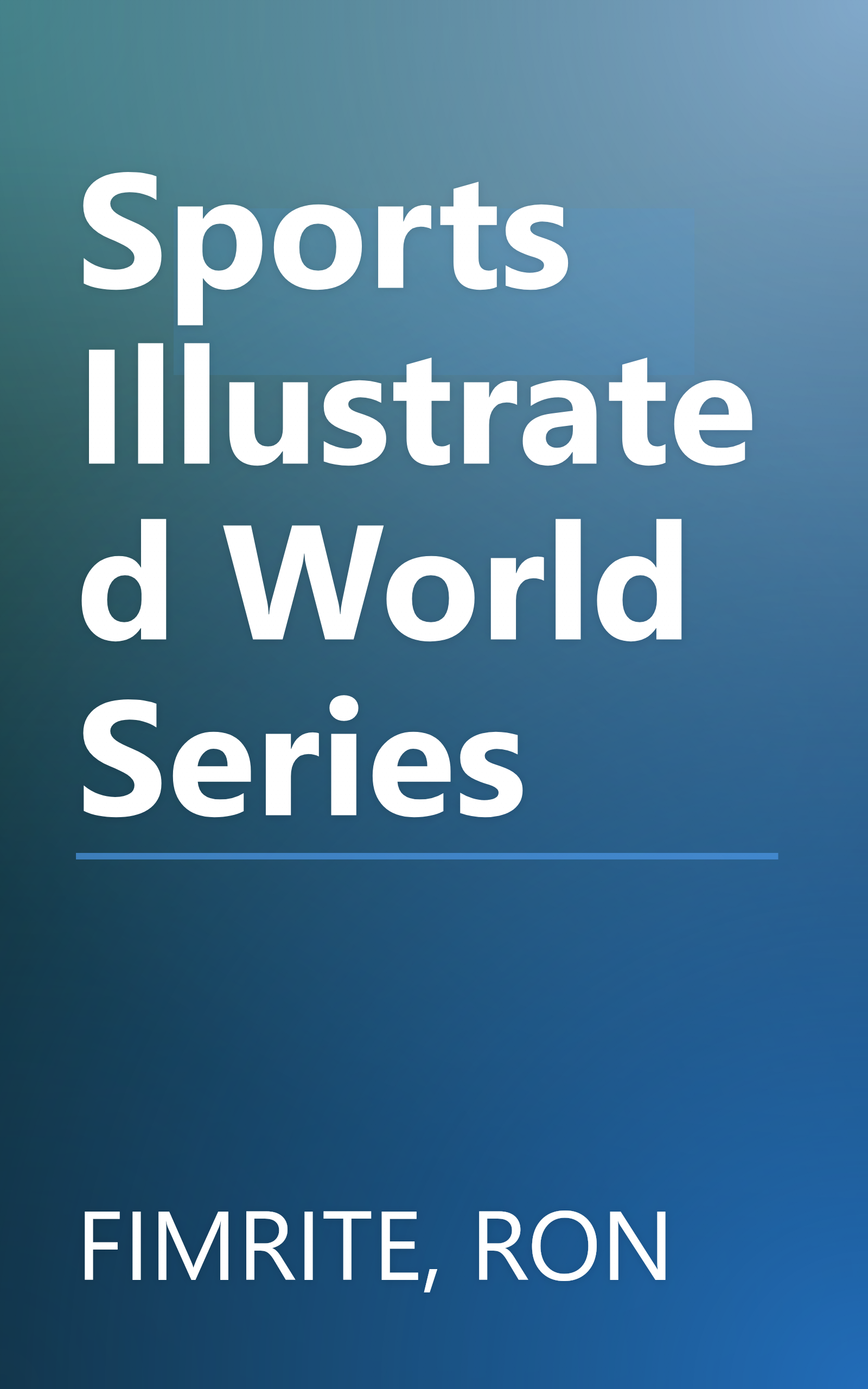 Sports Illustrated World Series book cover