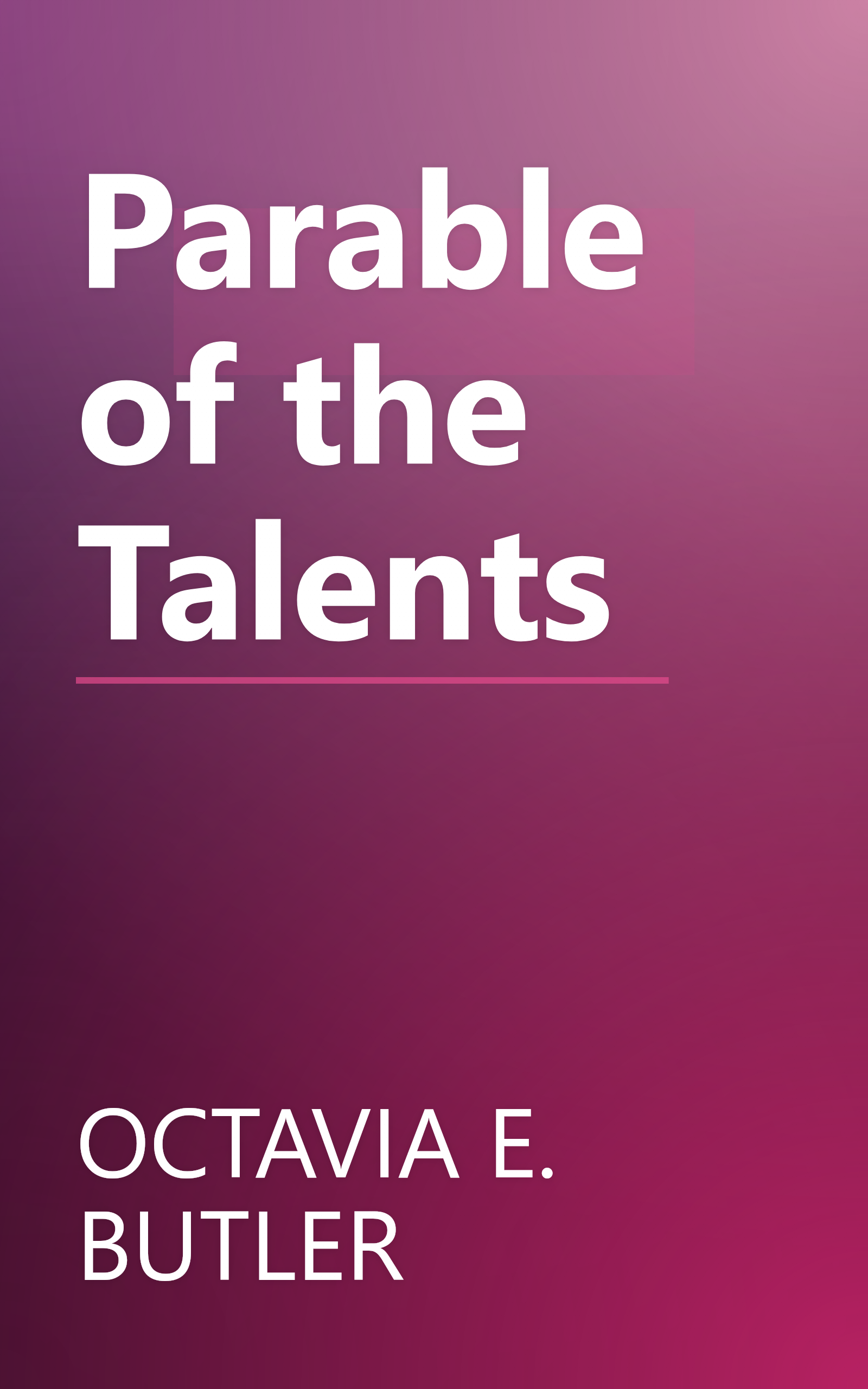Parable of the Talents book cover