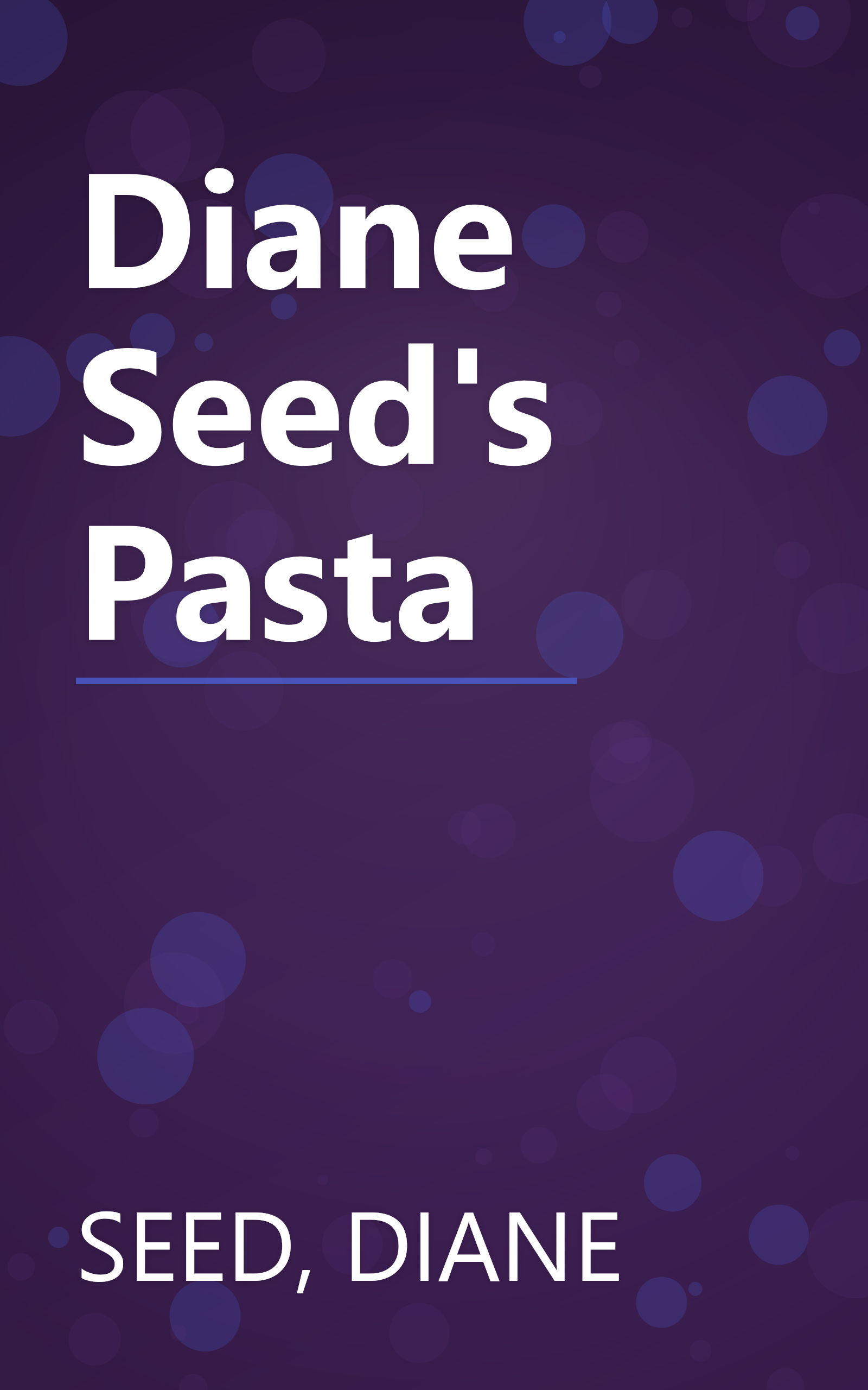 Diane Seed's Pasta book cover