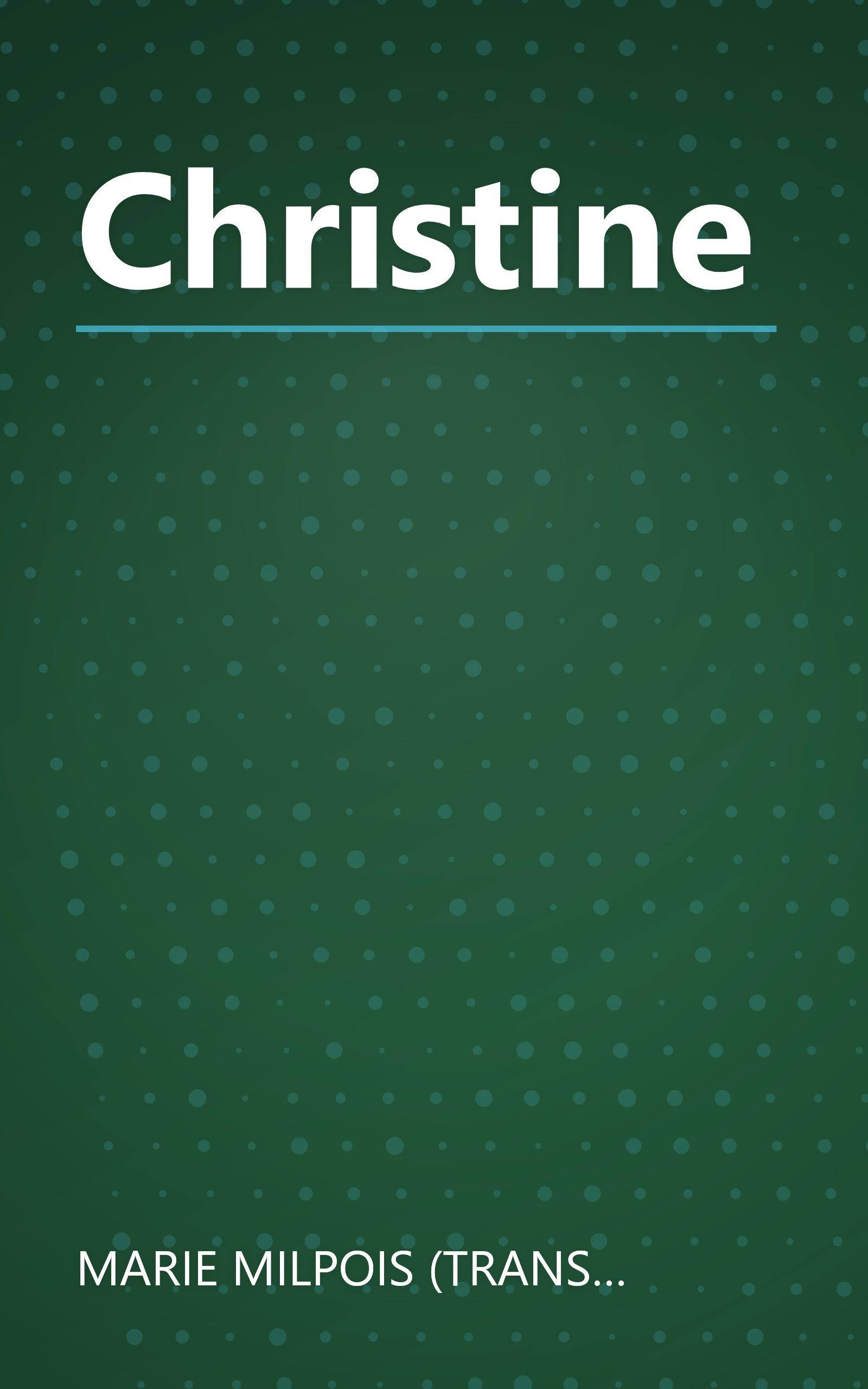 Christine book cover