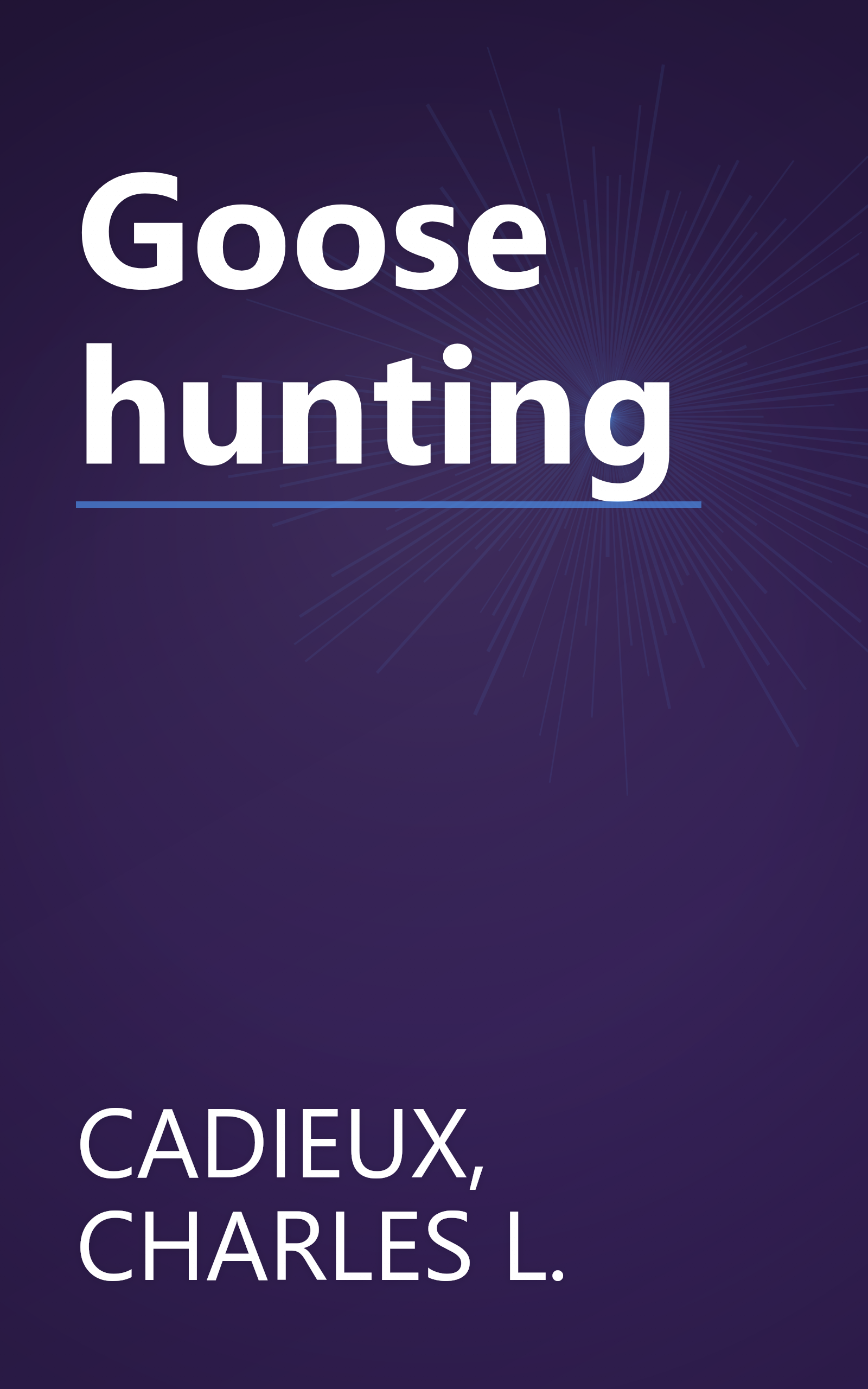 Goose hunting book cover