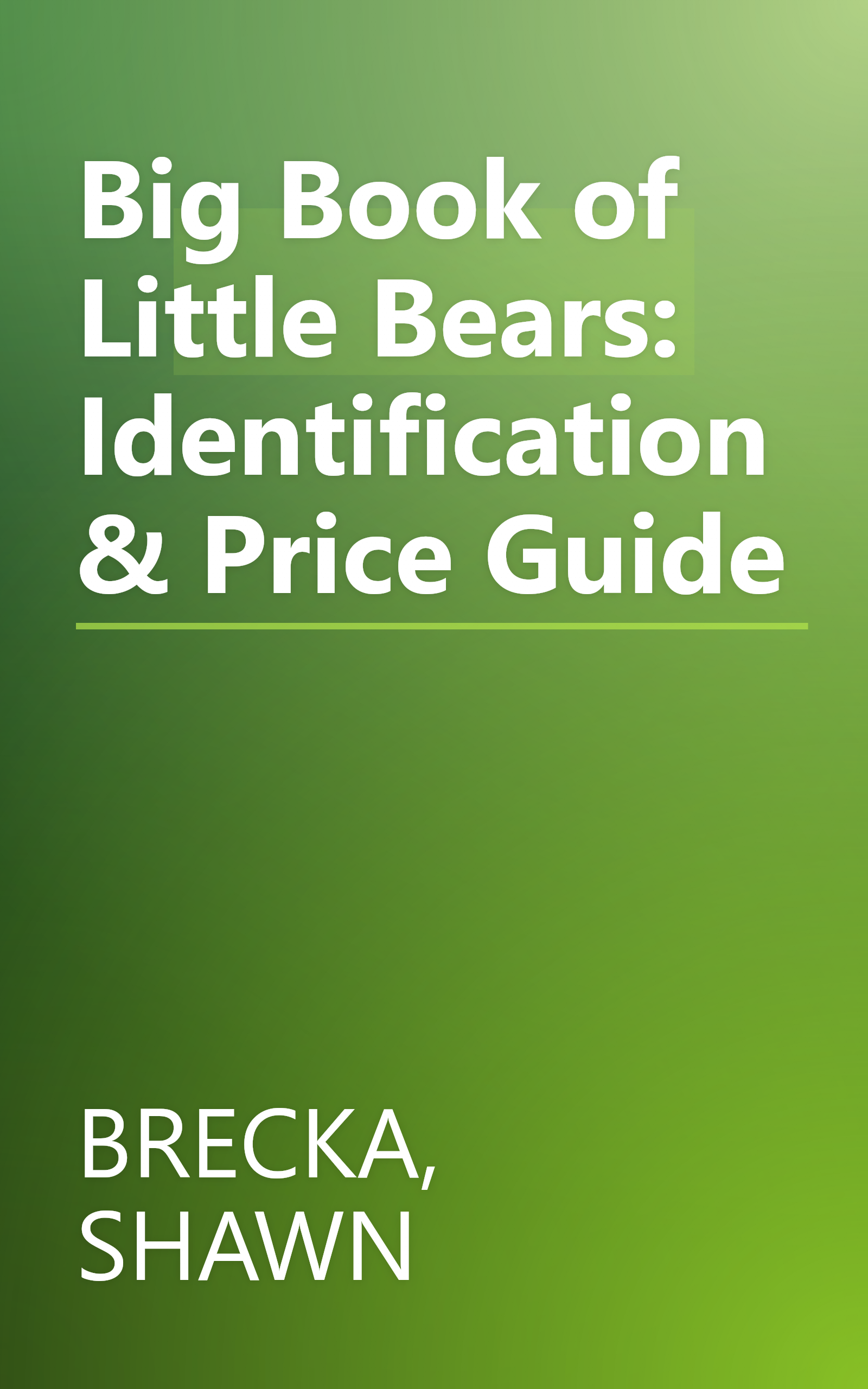 Big Book of Little Bears: Identification & Price Guide book cover