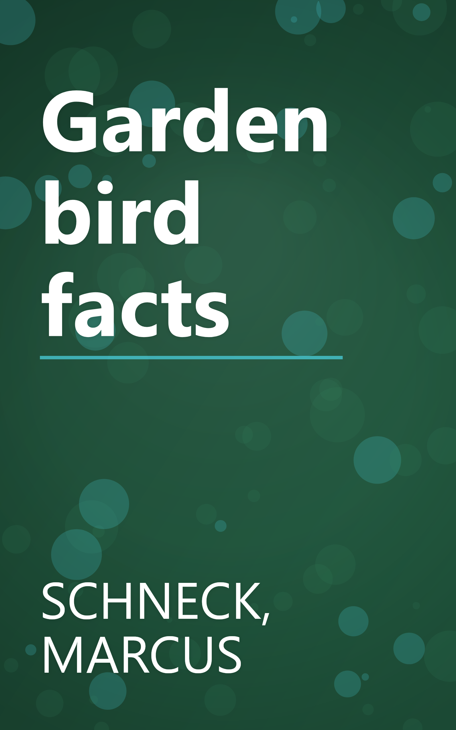 Garden bird facts book cover