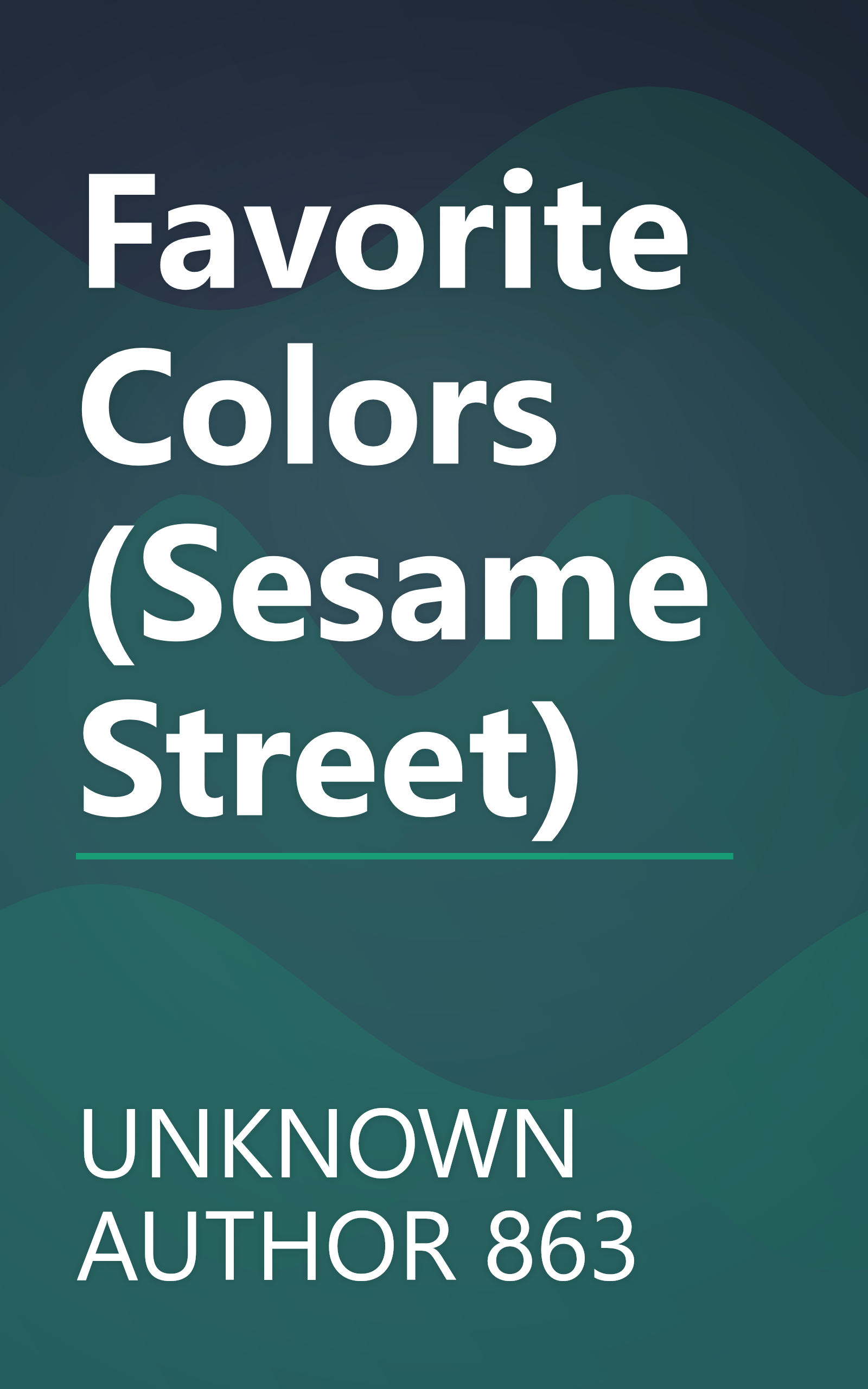 Favorite Colors (Sesame Street) book cover