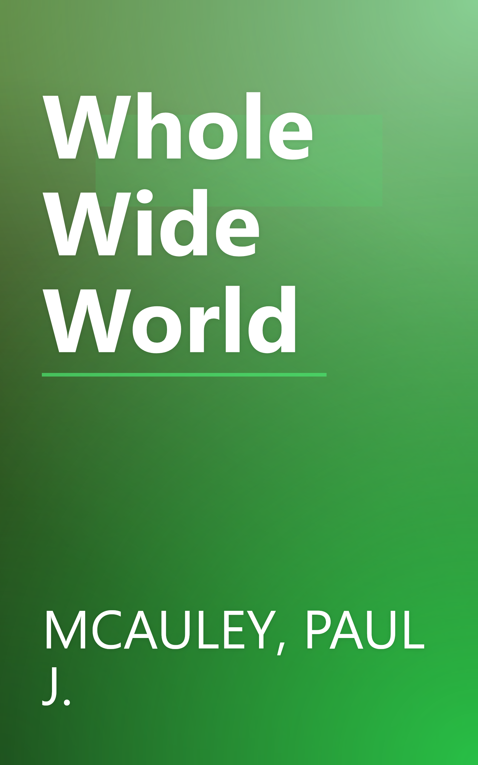 Whole Wide World book cover