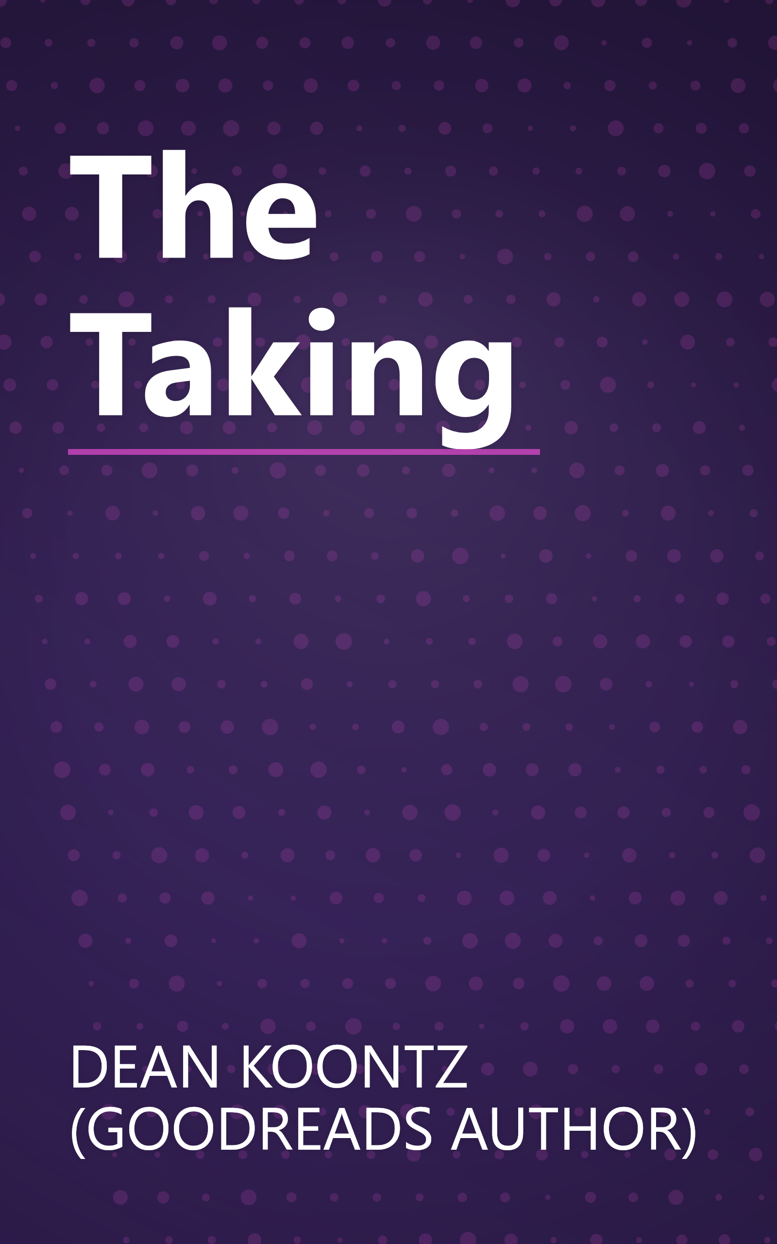 The Taking book cover