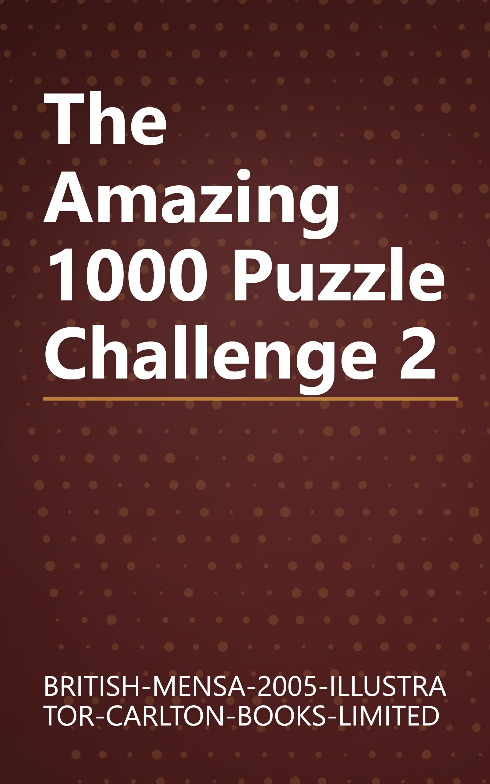 The Amazing 1000 Puzzle Challenge 2 book cover