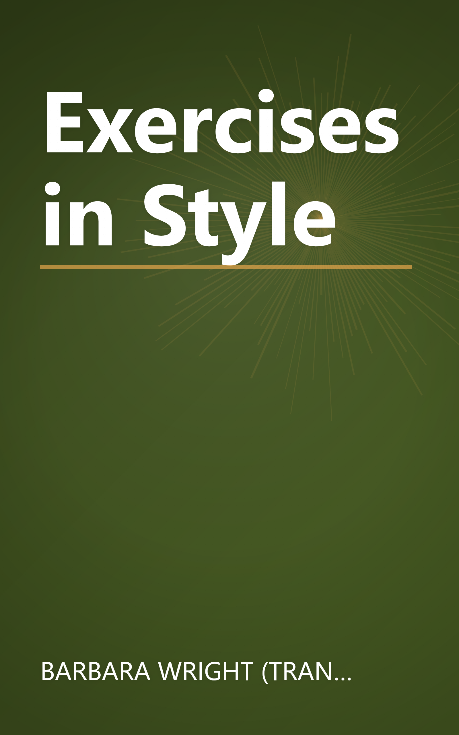 Exercises in Style book cover