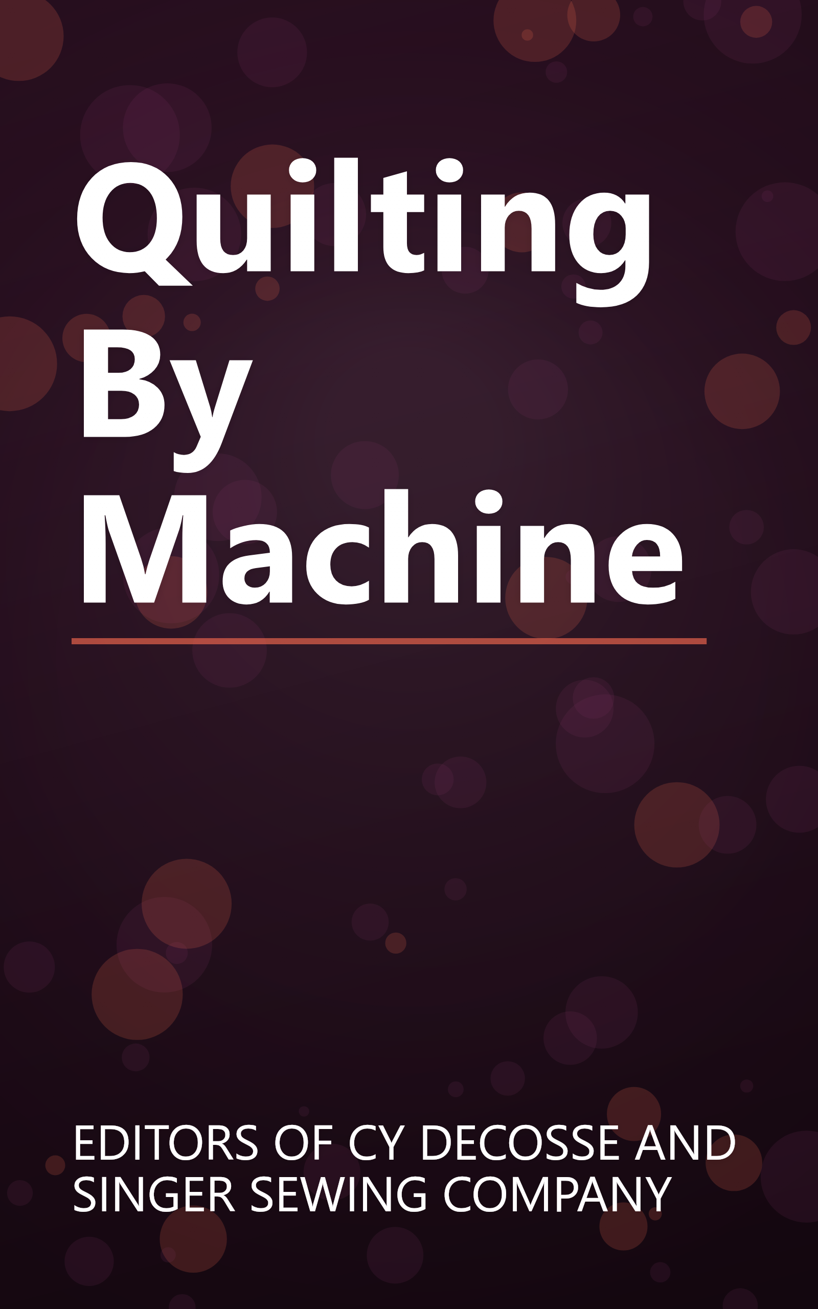Quilting By Machine book cover