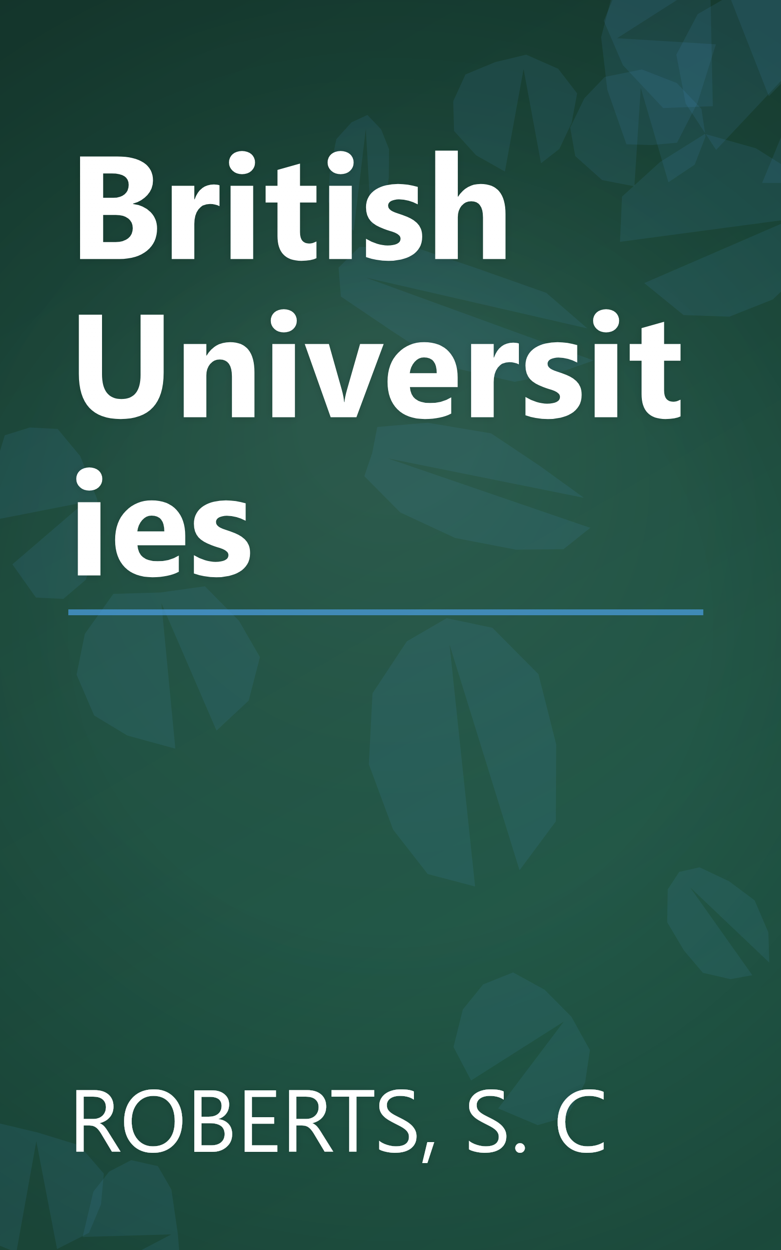 British Universities book cover
