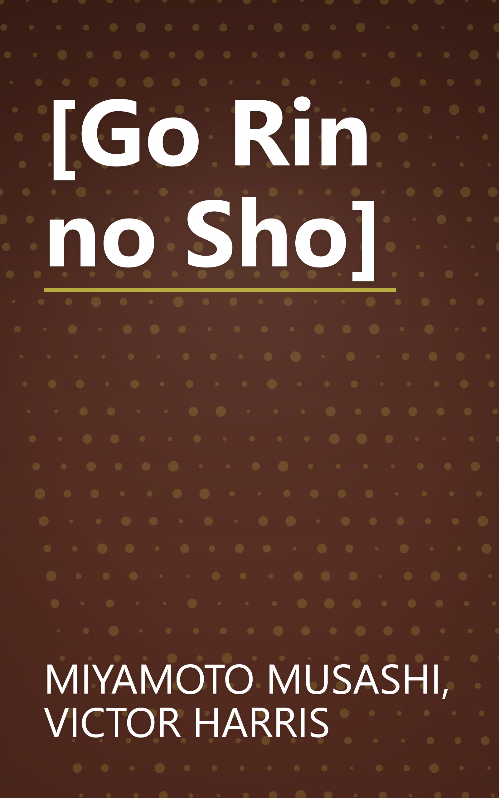 [Go Rin no Sho] book cover