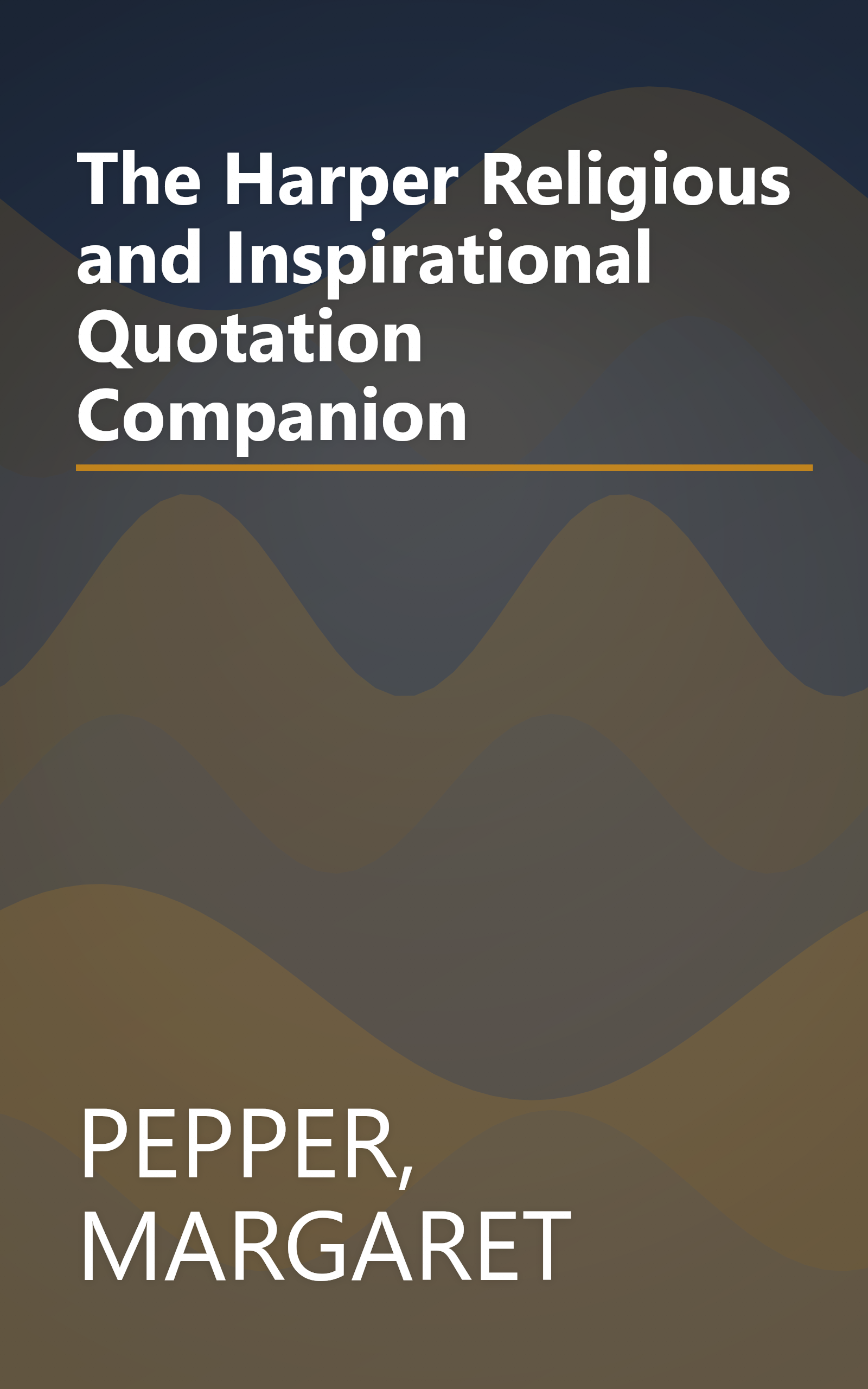 The Harper Religious and Inspirational Quotation Companion book cover