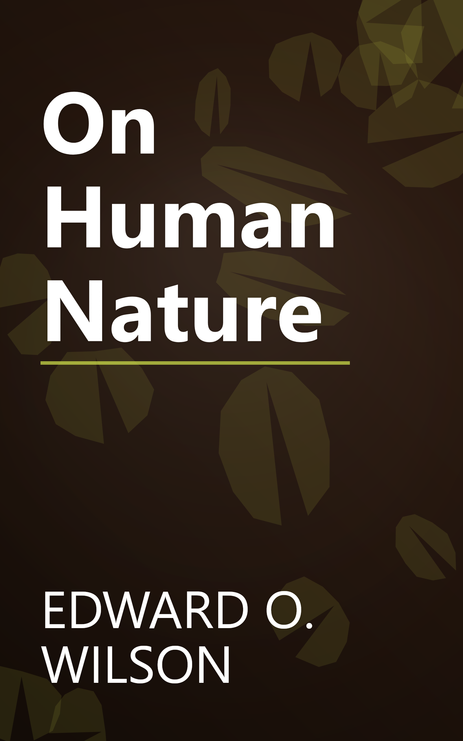On Human Nature book cover