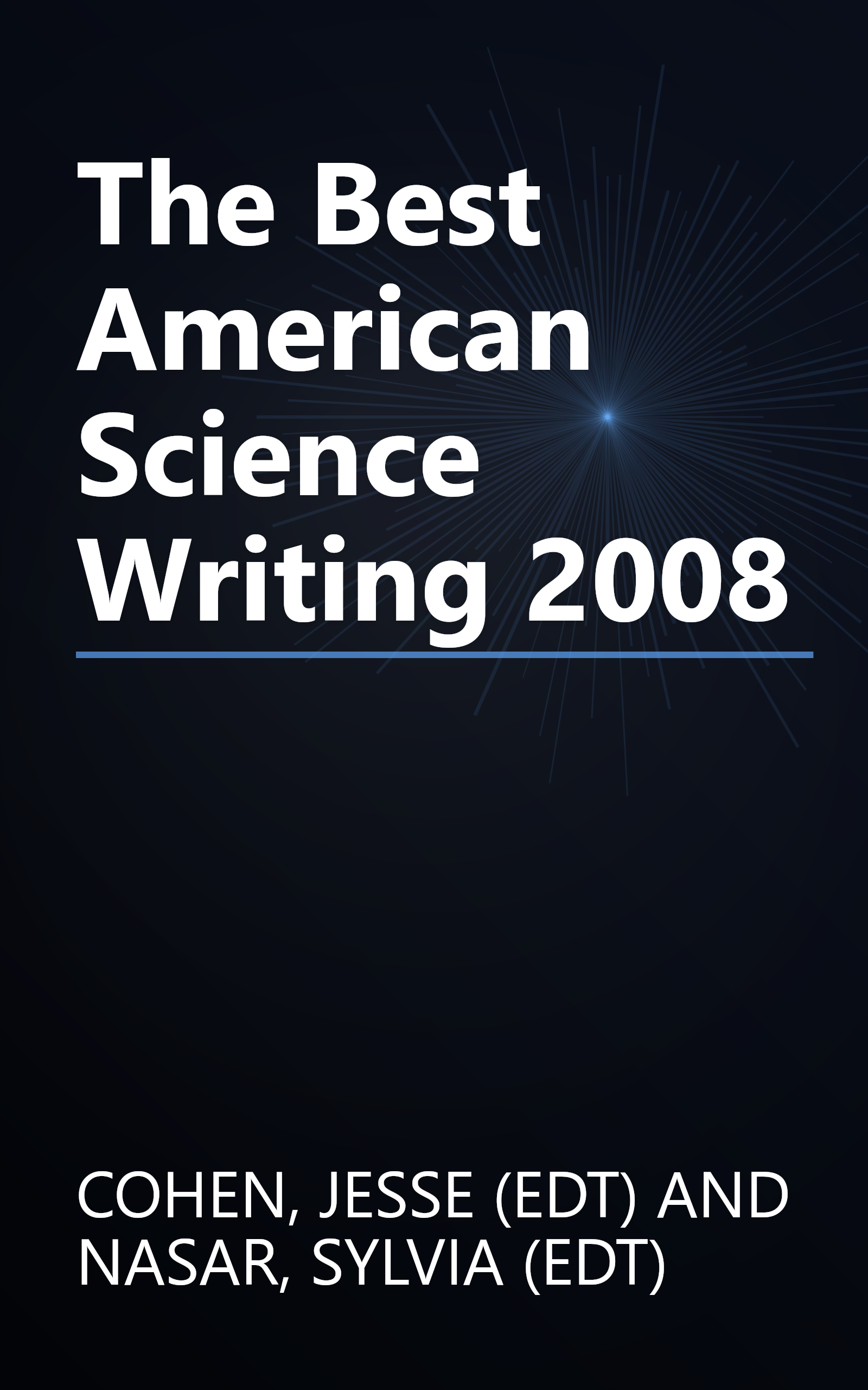 The Best American Science Writing 2008 book cover
