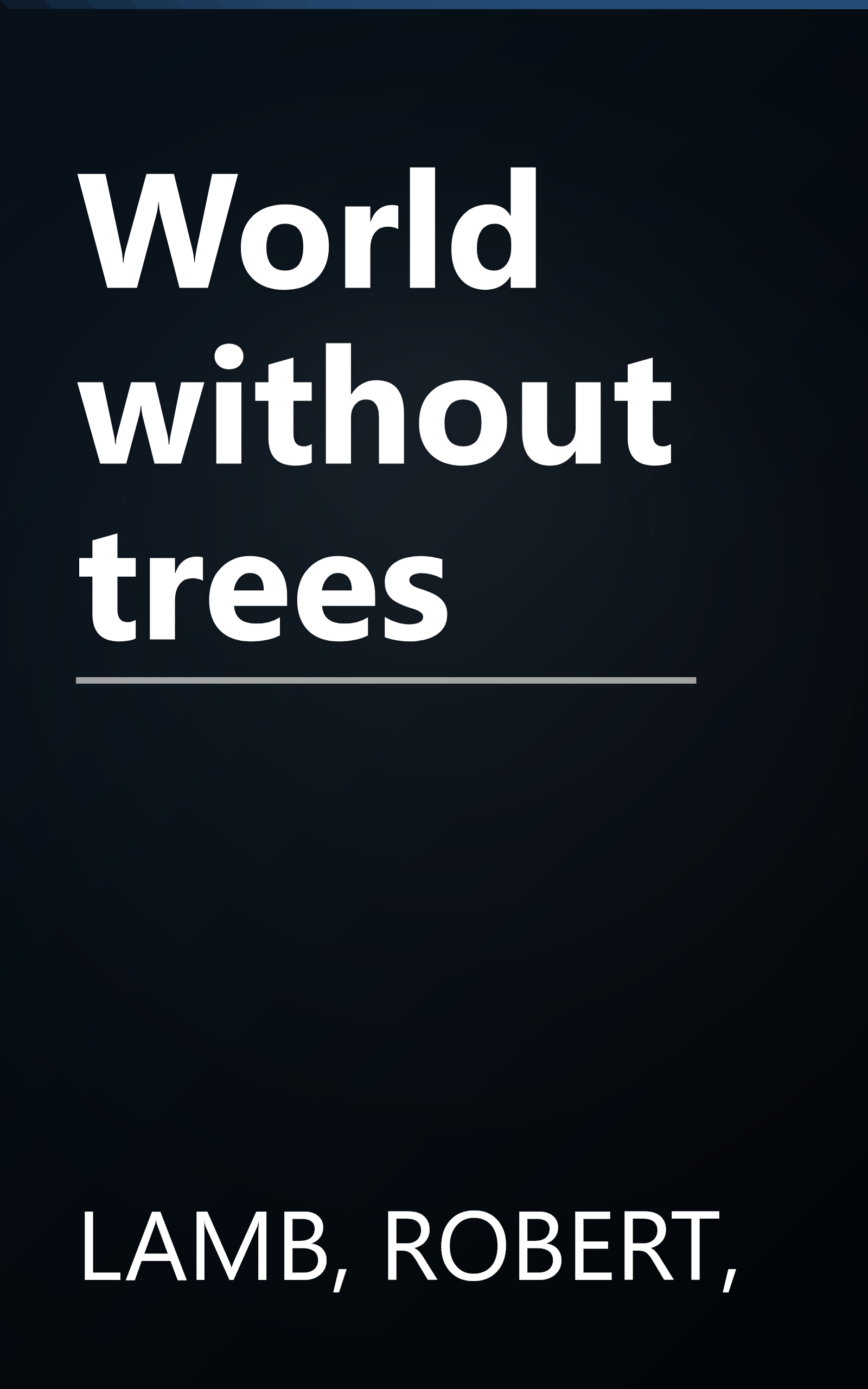 World without trees book cover