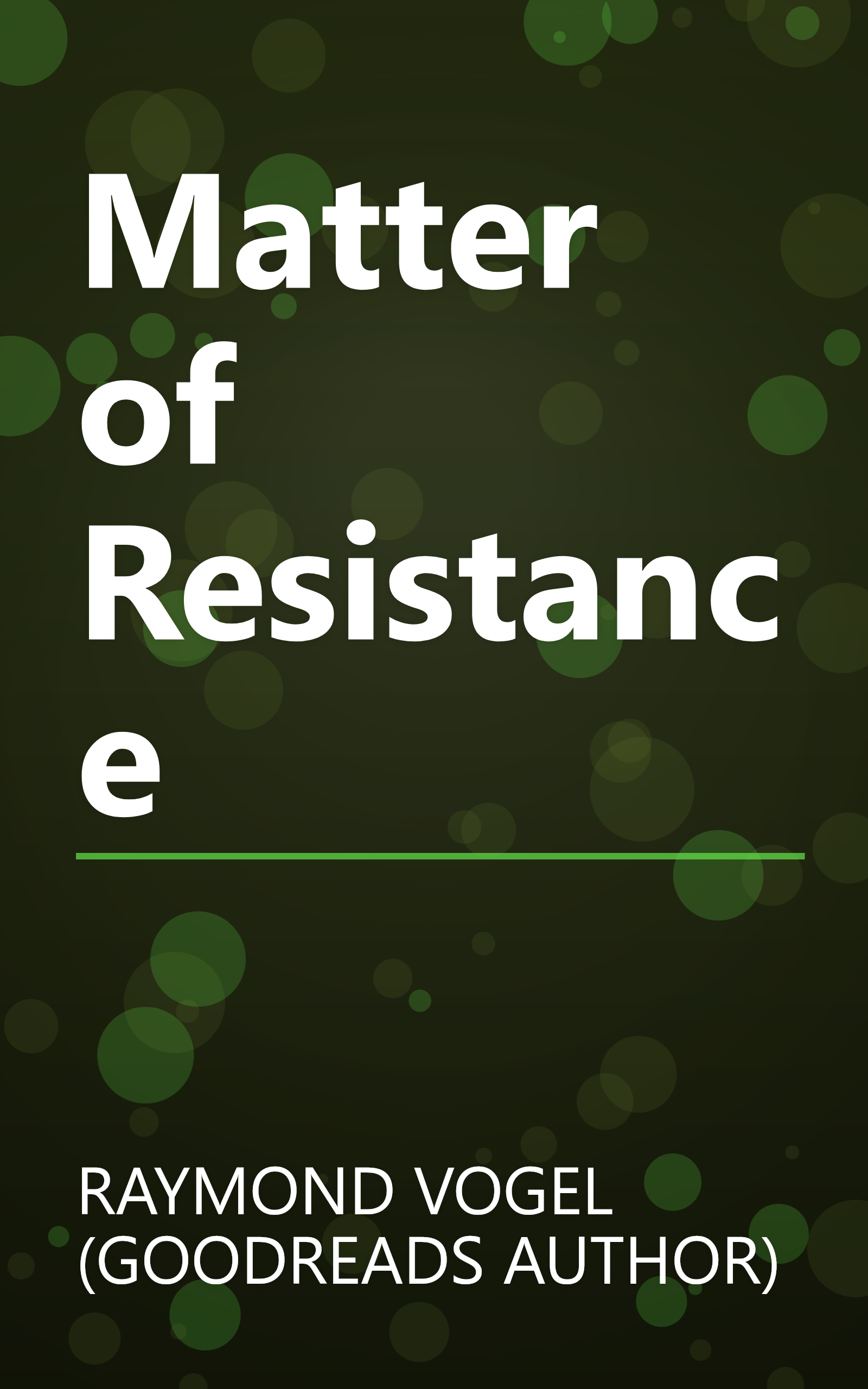 Matter of Resistance book cover