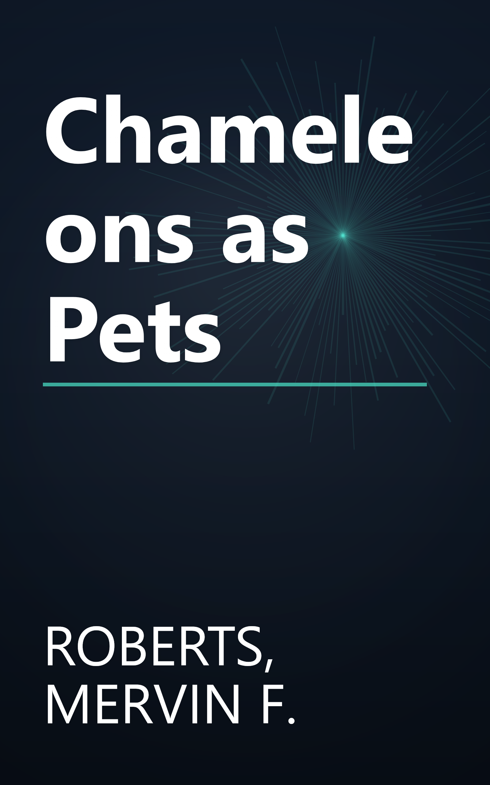 Chameleons as Pets book cover