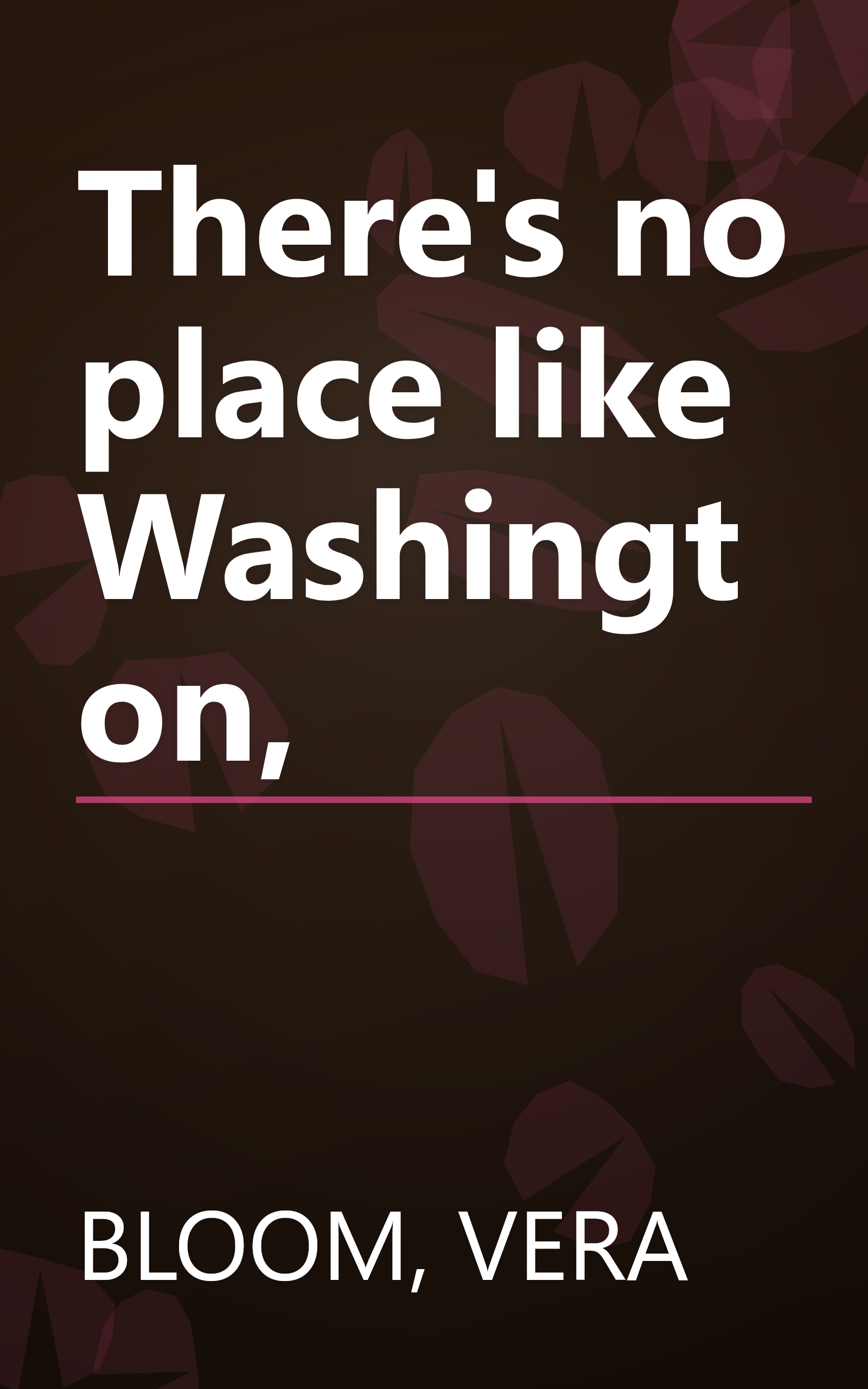 There's no place like Washington, book cover