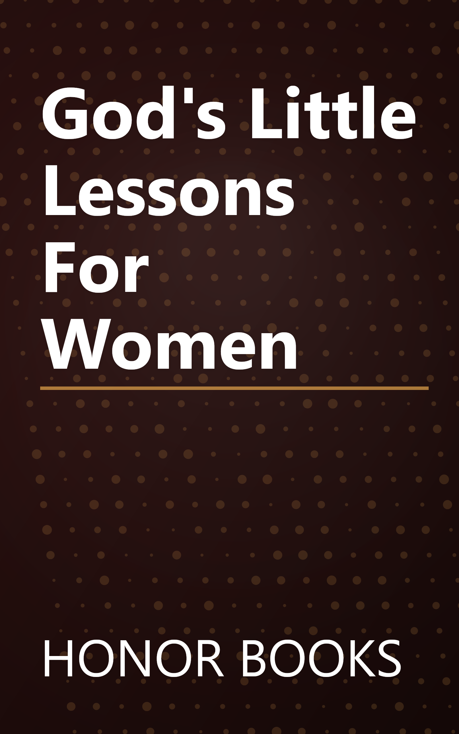 God's Little Lessons For Women book cover