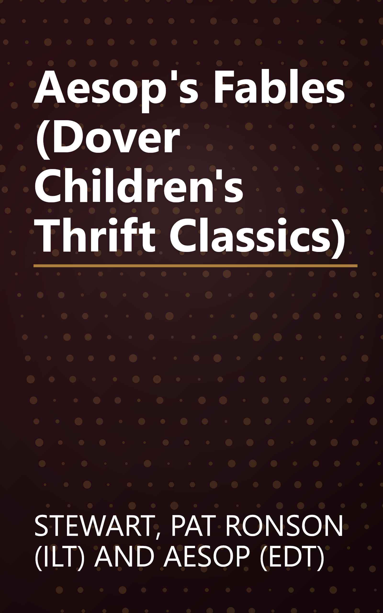 Aesop's Fables (Dover Children's Thrift Classics) book cover