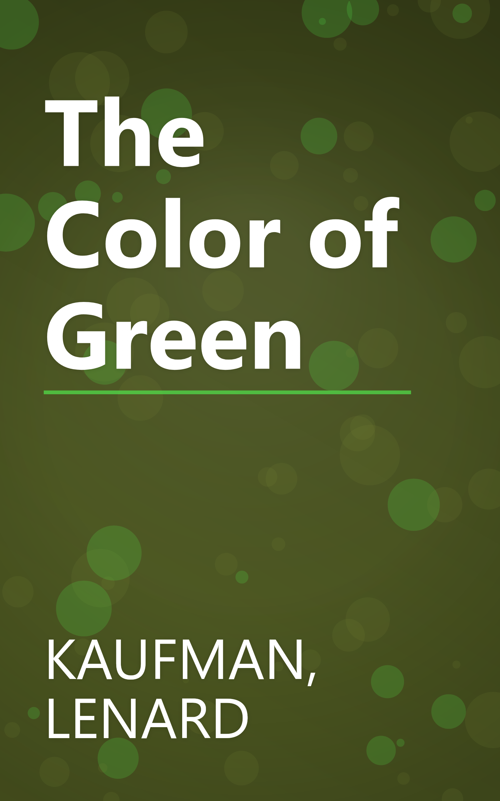 The Color of Green book cover