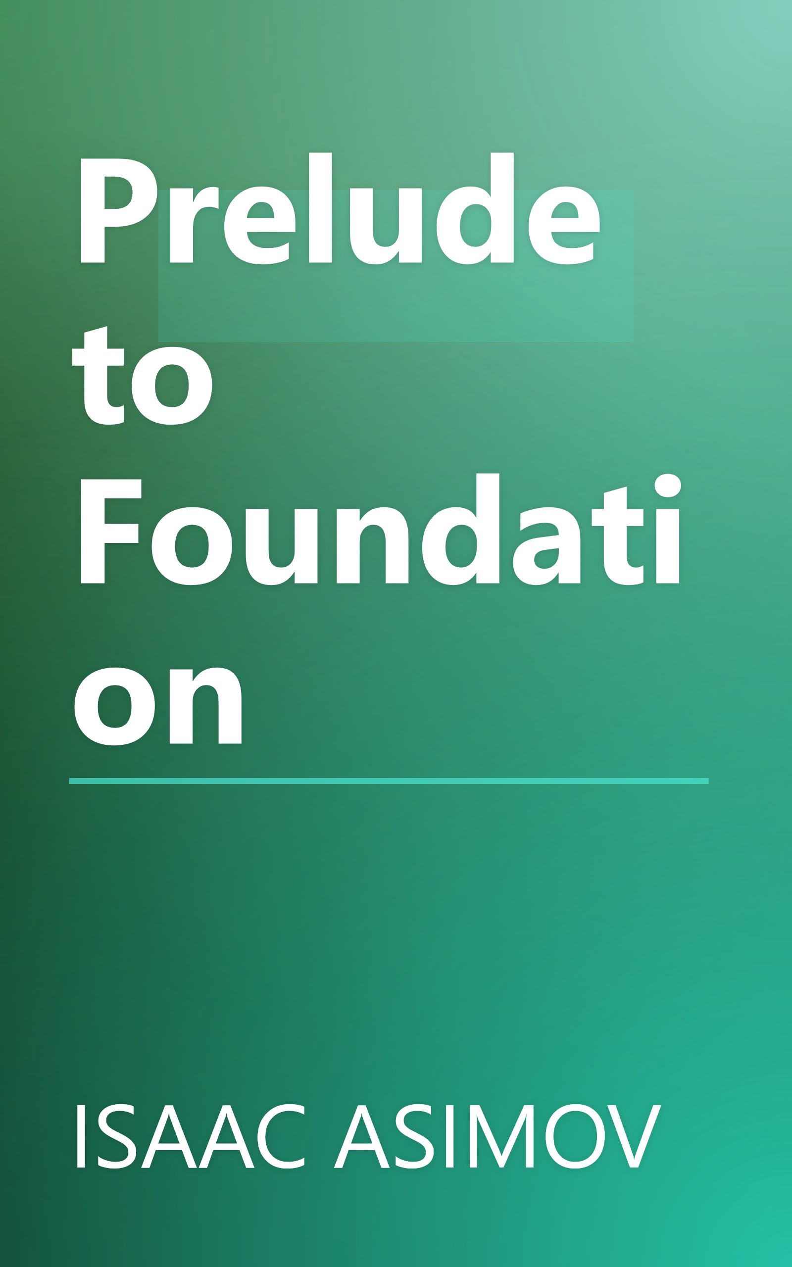 Prelude to Foundation book cover