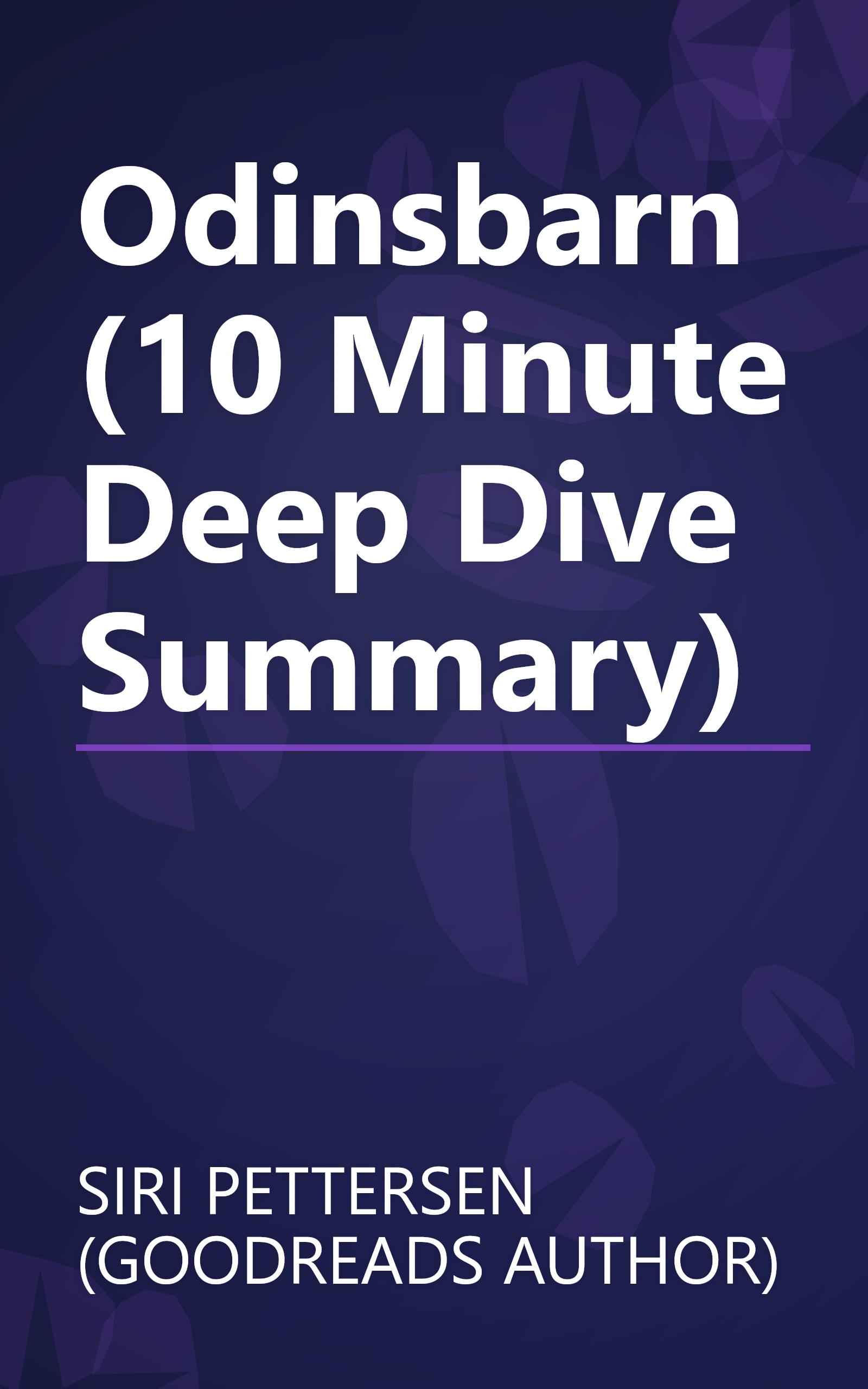Odinsbarn (10 Minute   Deep Dive Summary) book cover