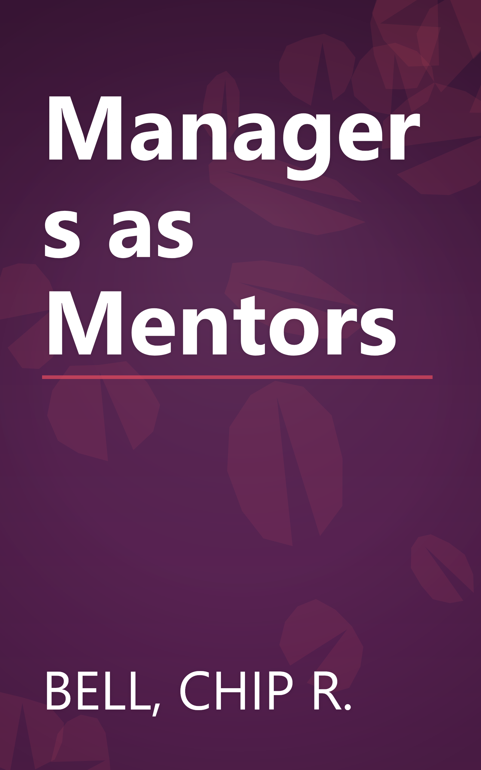 Managers as Mentors book cover