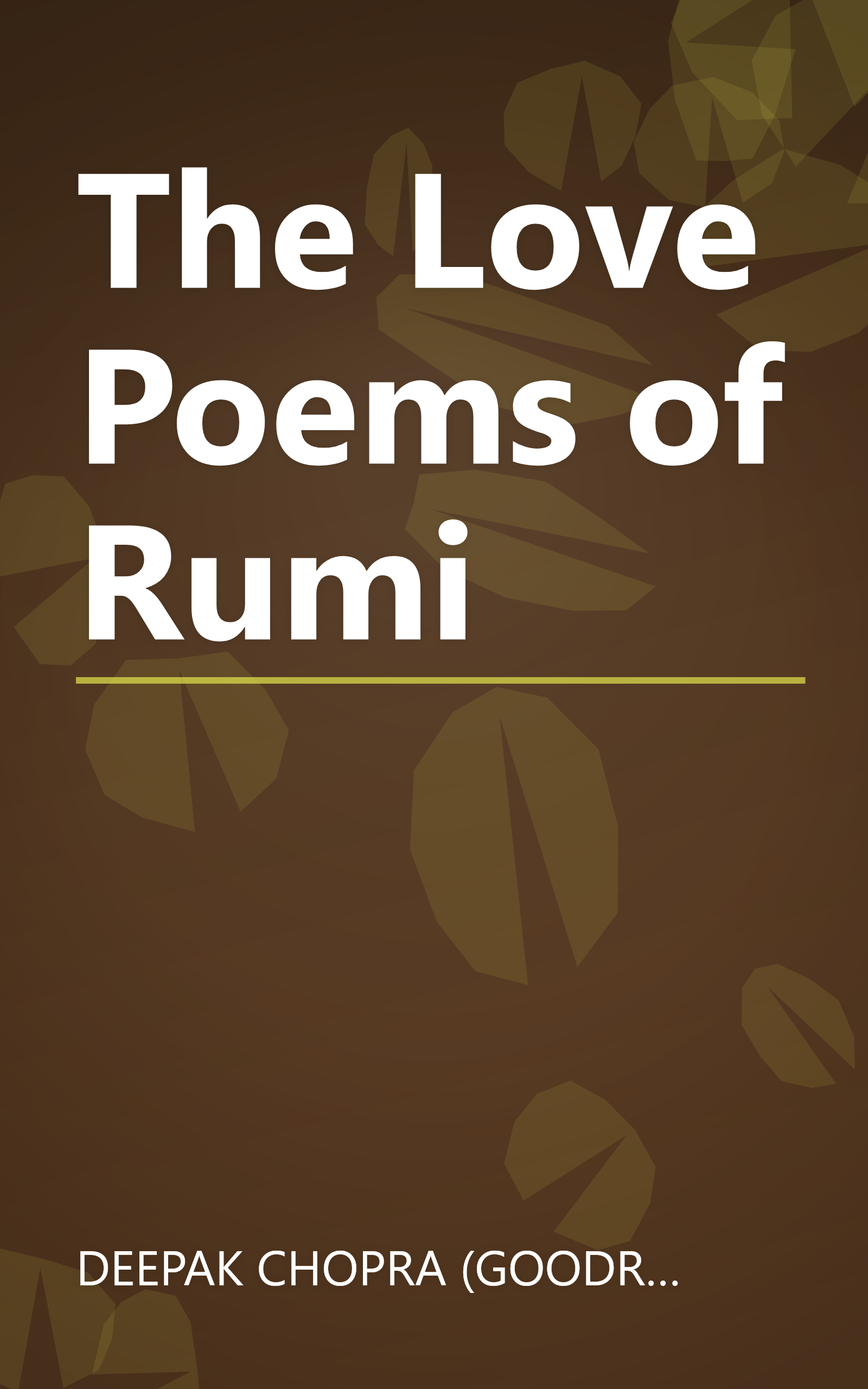 The Love Poems of Rumi book cover