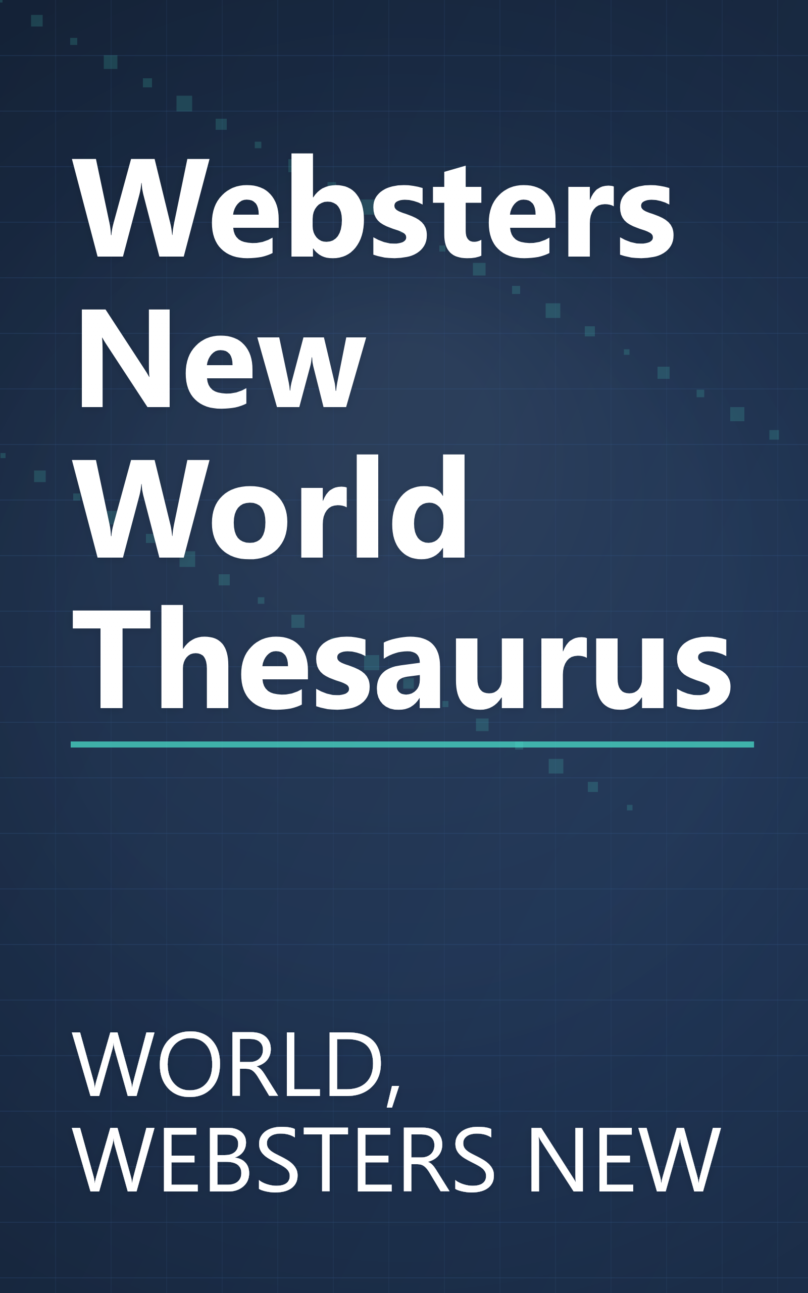 Websters New World Thesaurus book cover