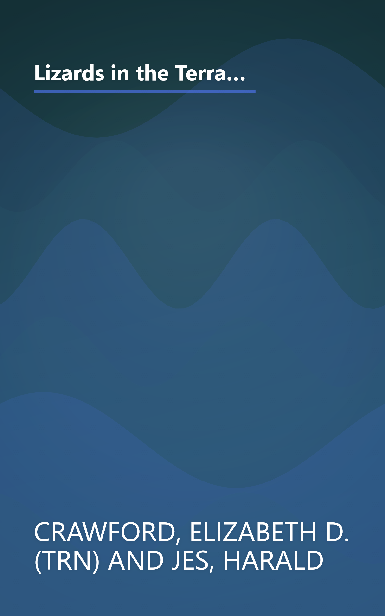 Lizards in the Terrarium: Buying, Feeding, Care, Sicknesses, With a Special Chapter on Setting Up Rain-Forest, Desert, and Water Terrariums (Complete Pet Owner's Manual) (English and German Edition) book cover