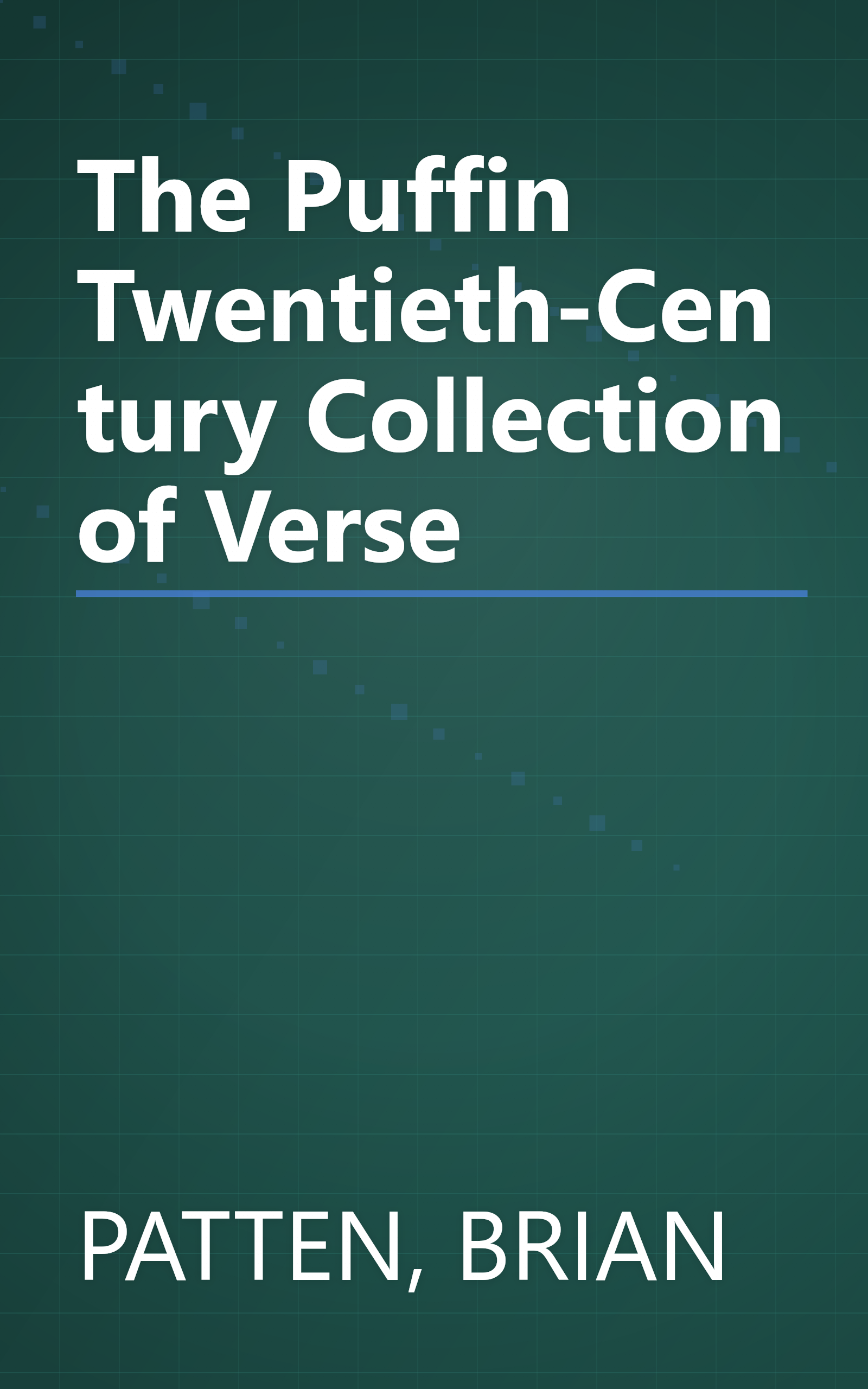 The Puffin Twentieth-Century Collection of Verse book cover