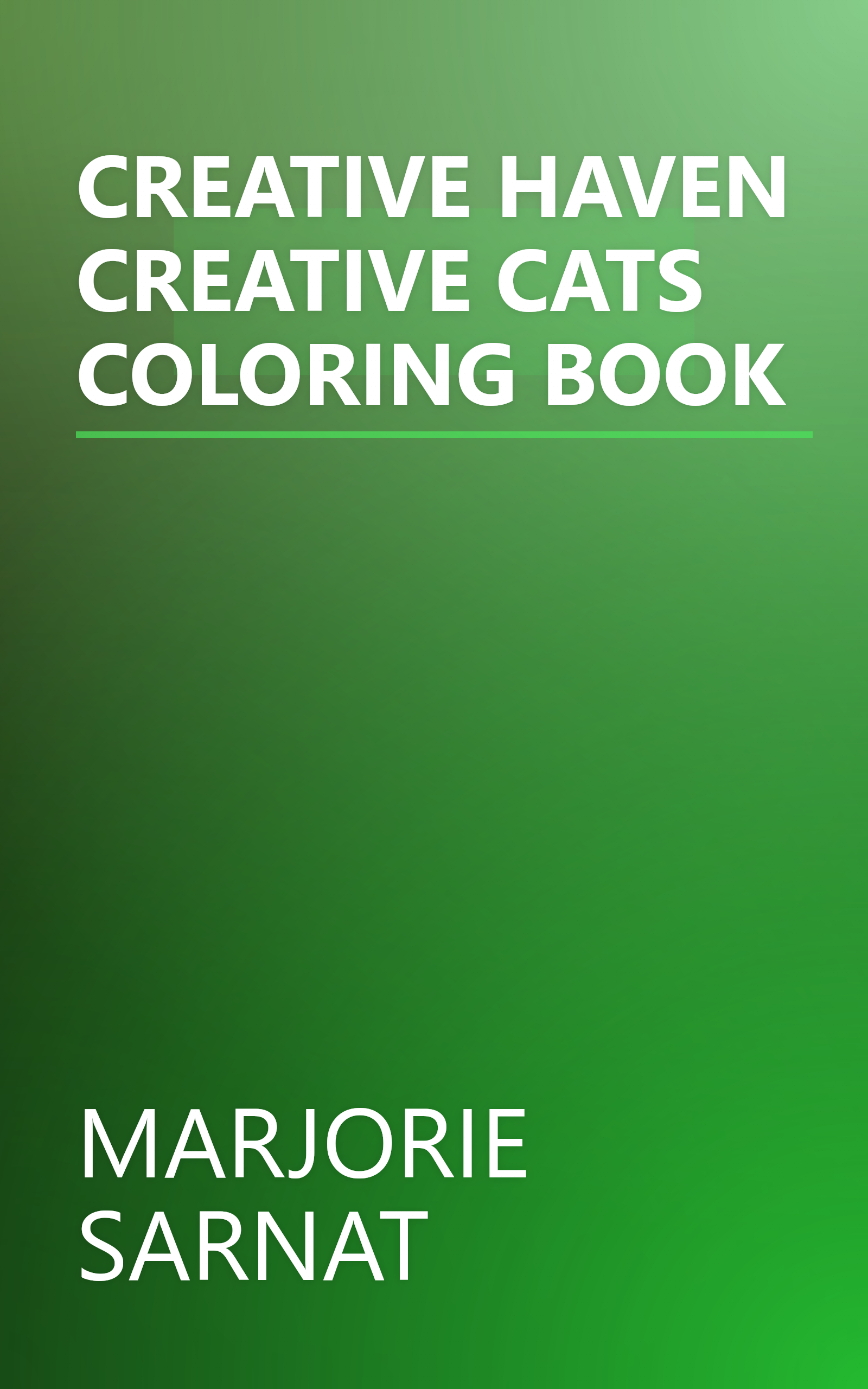 CREATIVE HAVEN CREATIVE CATS COLORING BOOK book cover