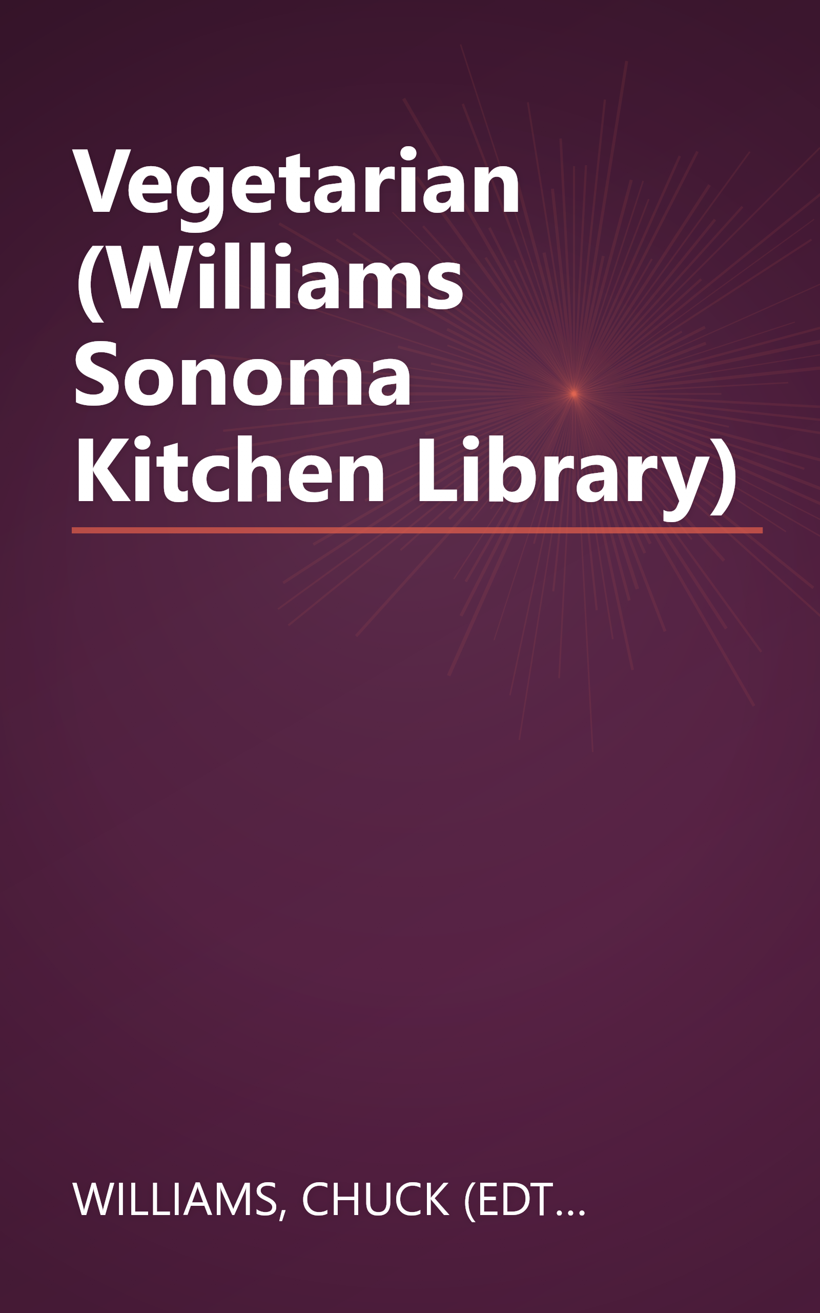Vegetarian (Williams Sonoma Kitchen Library) book cover