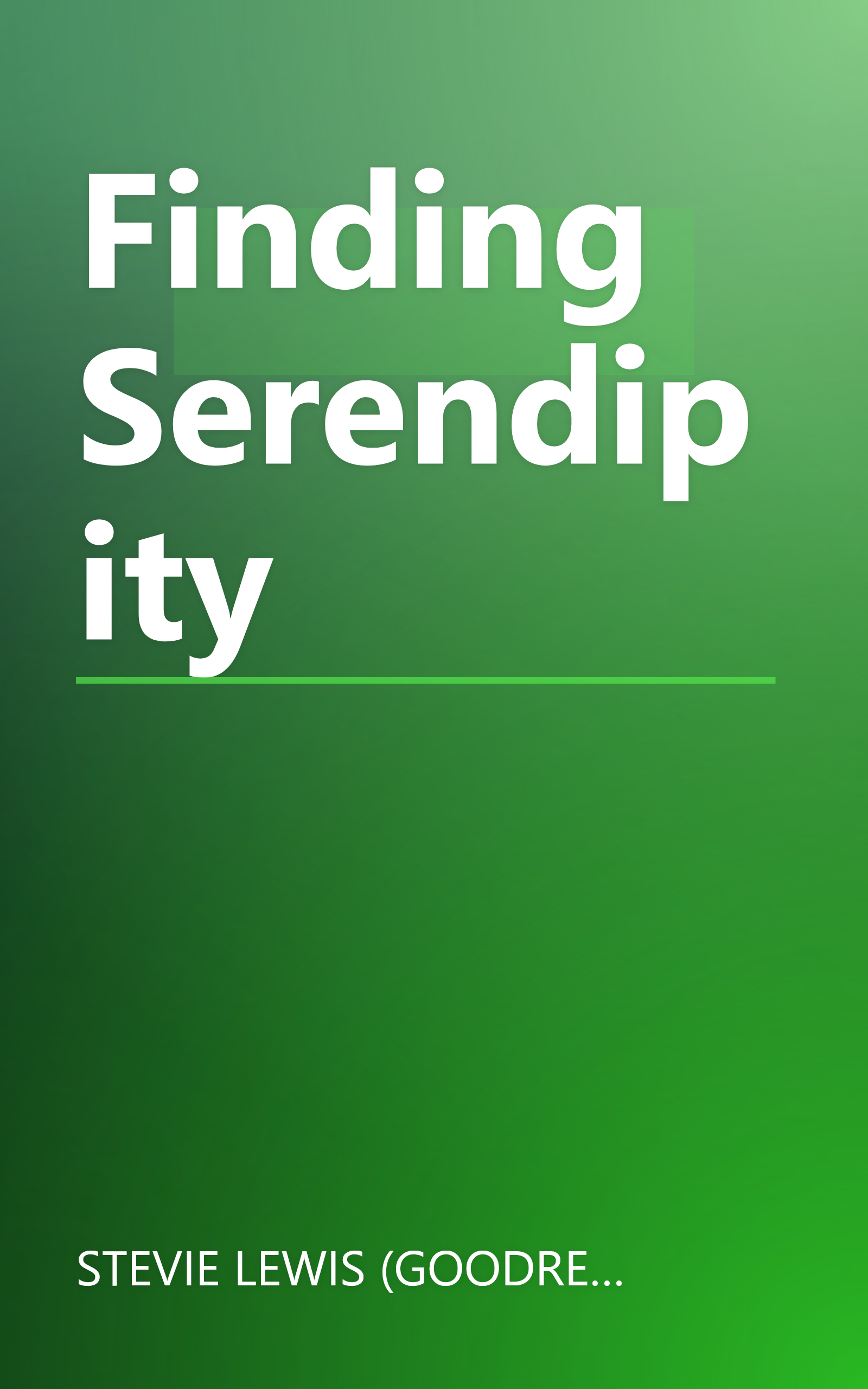 Finding Serendipity book cover
