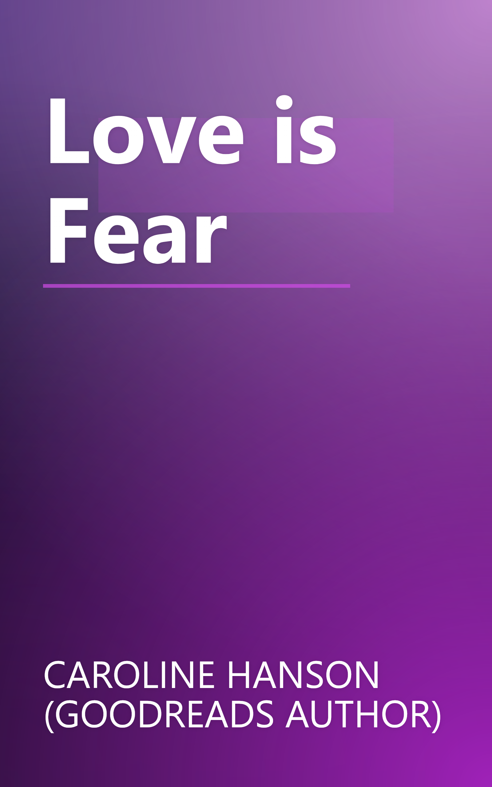 Love is Fear book cover