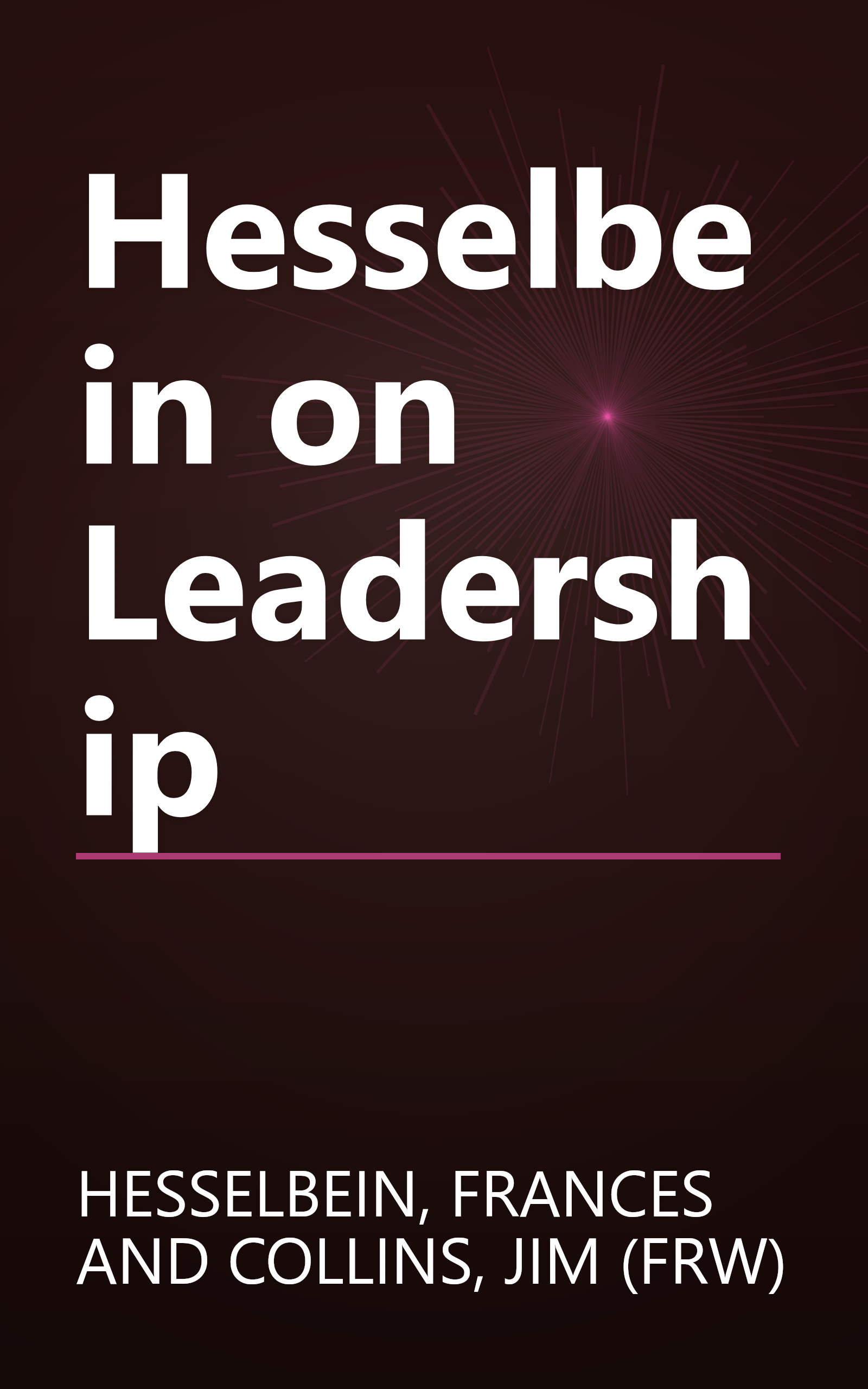 Hesselbein on Leadership book cover